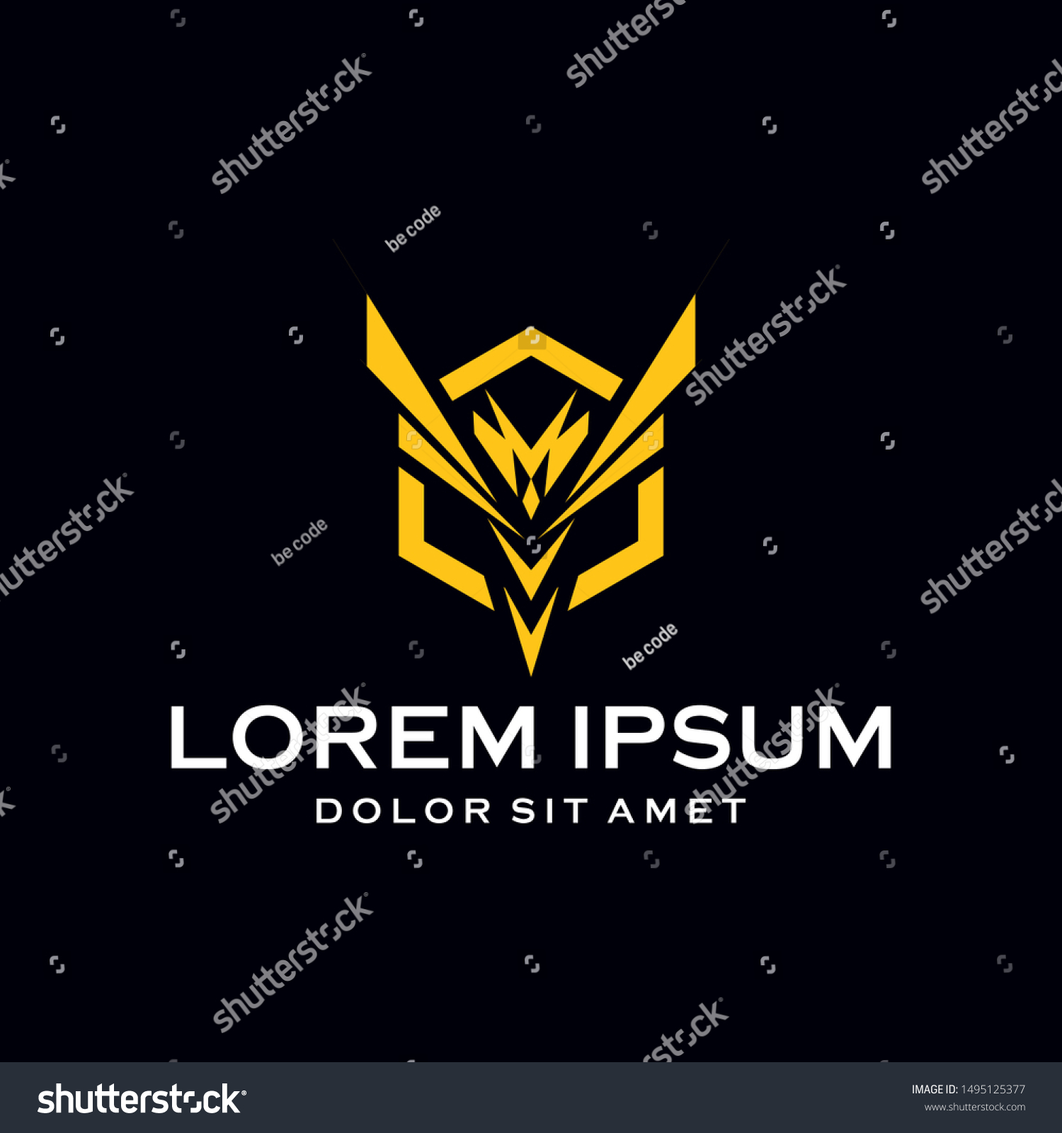 Hornet Logo Icon Designs Vector Template Stock Vector (Royalty Free ...