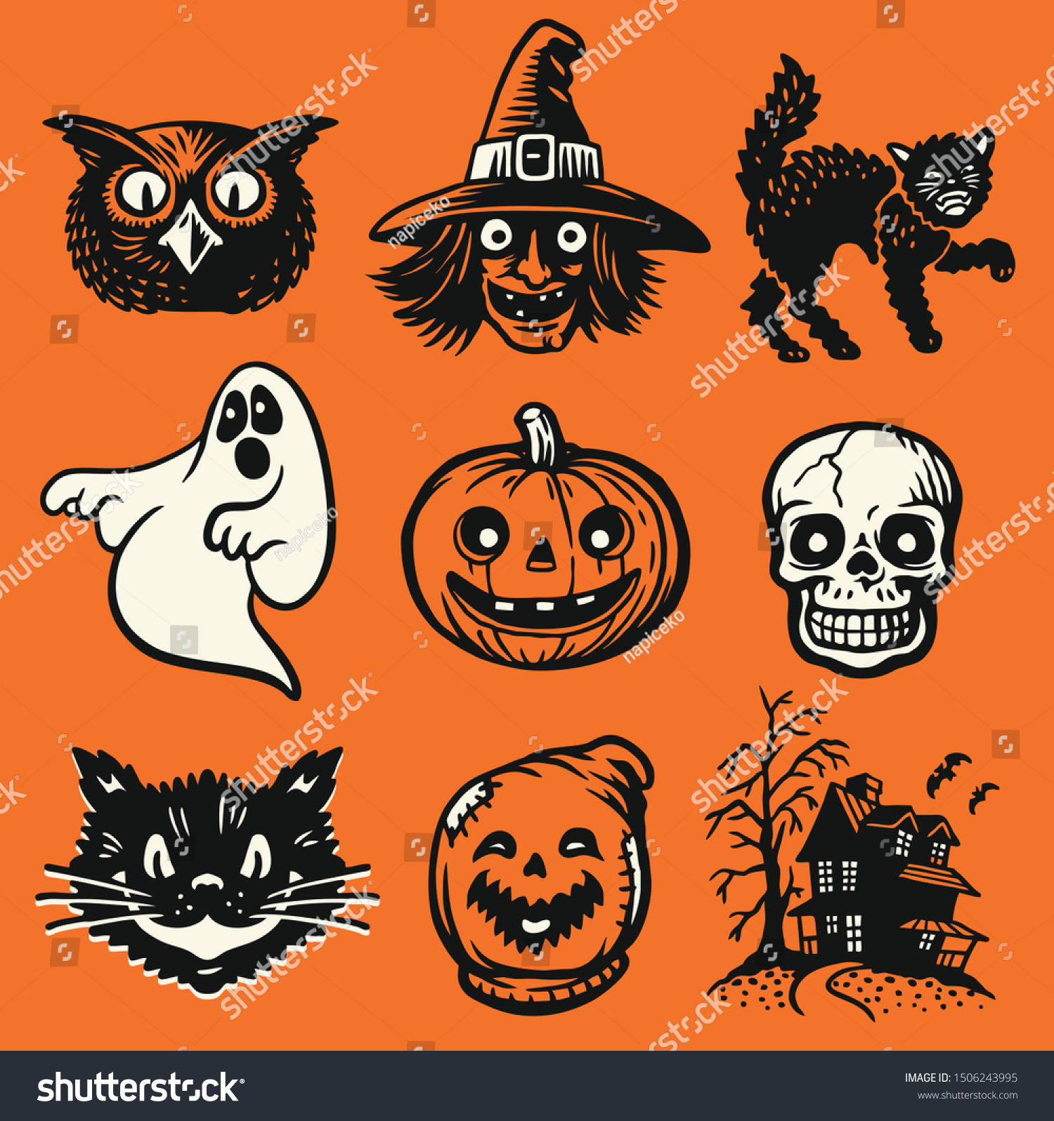 162,187 Vintage halloween Stock Vectors, Images & Vector Art | Shutterstock