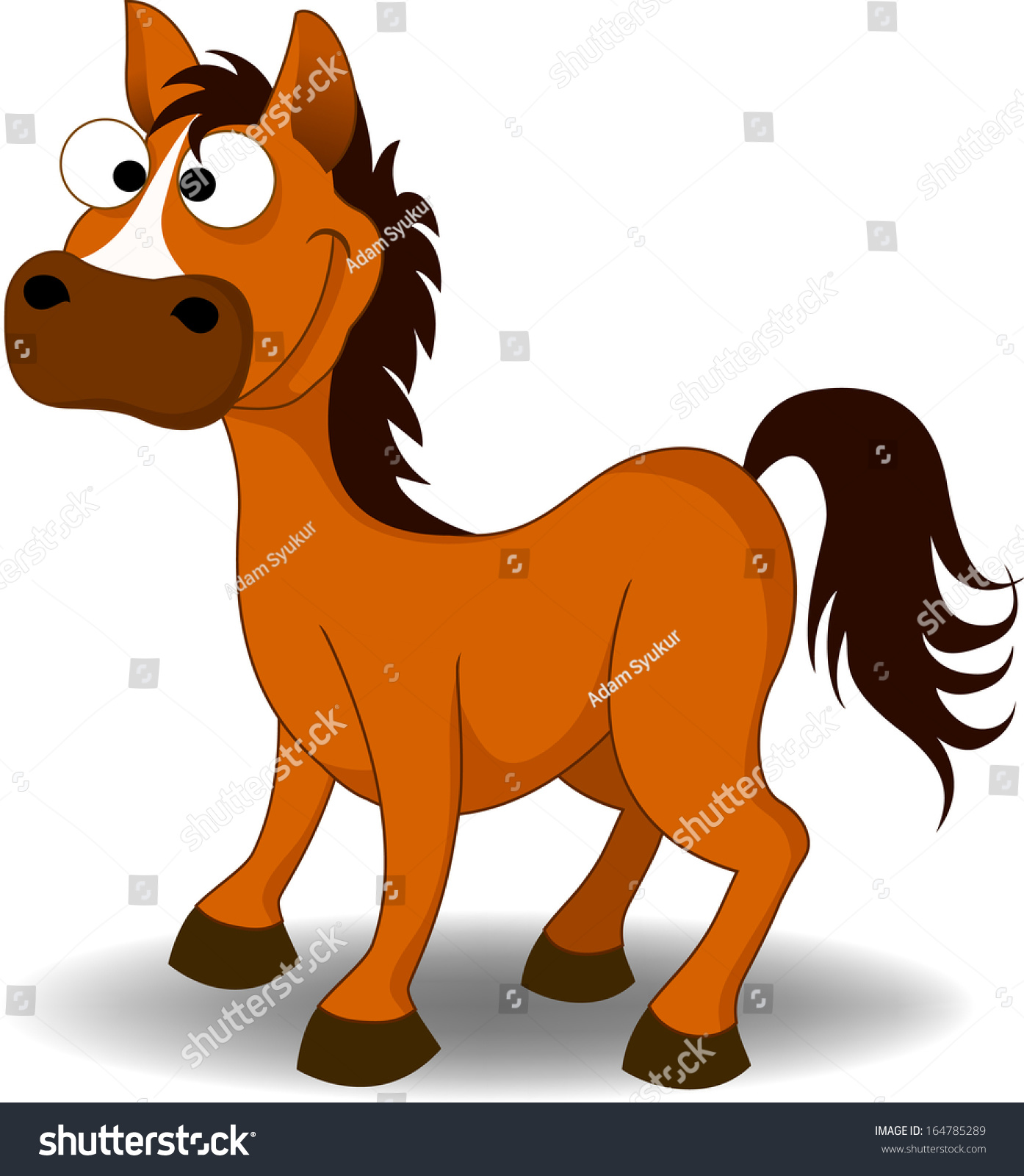 Horse Cartoon Stock Vector (Royalty Free) 164785289