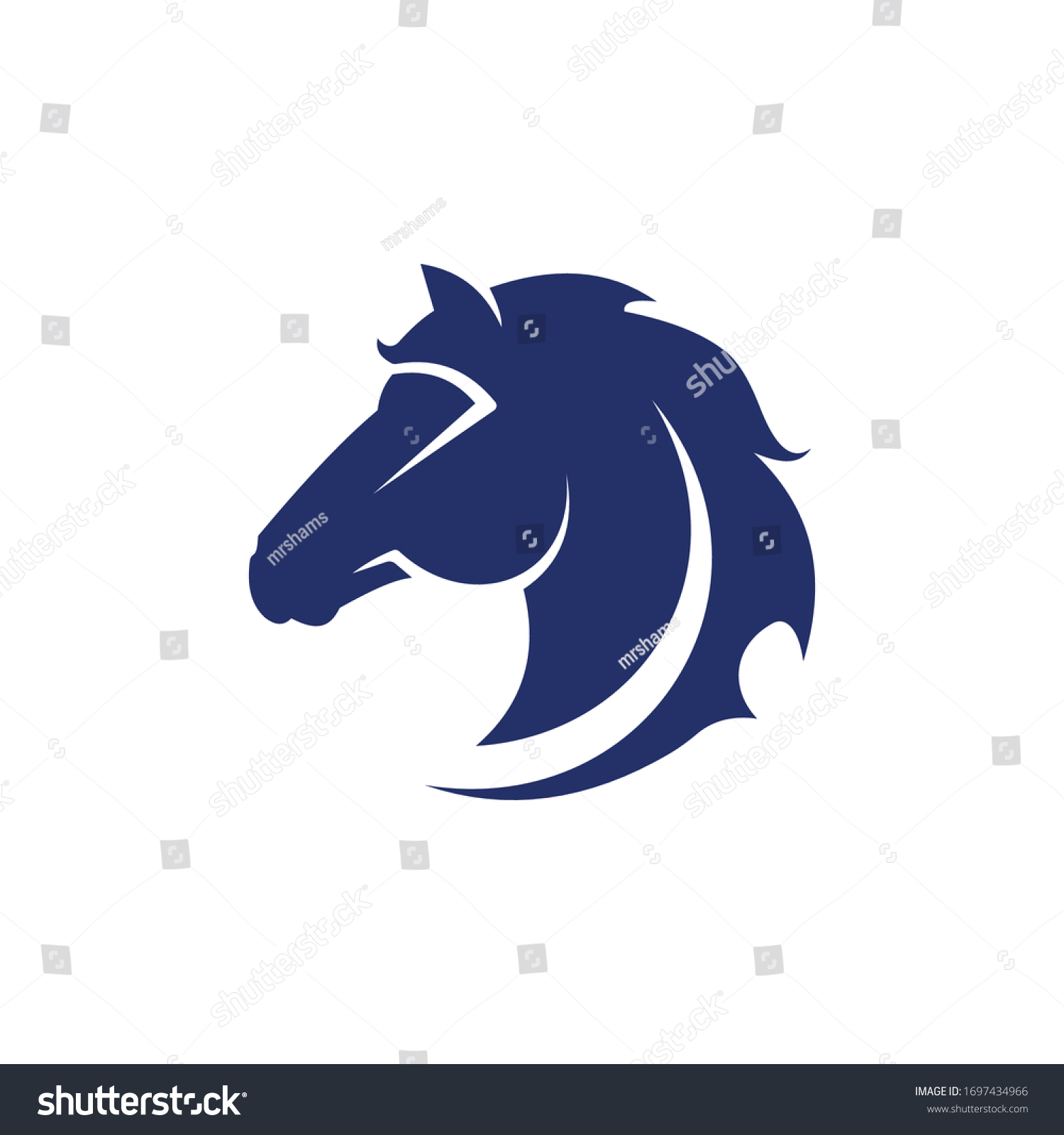 Horse Logos Vector Design Template Stock Vector (Royalty Free) 1697434966