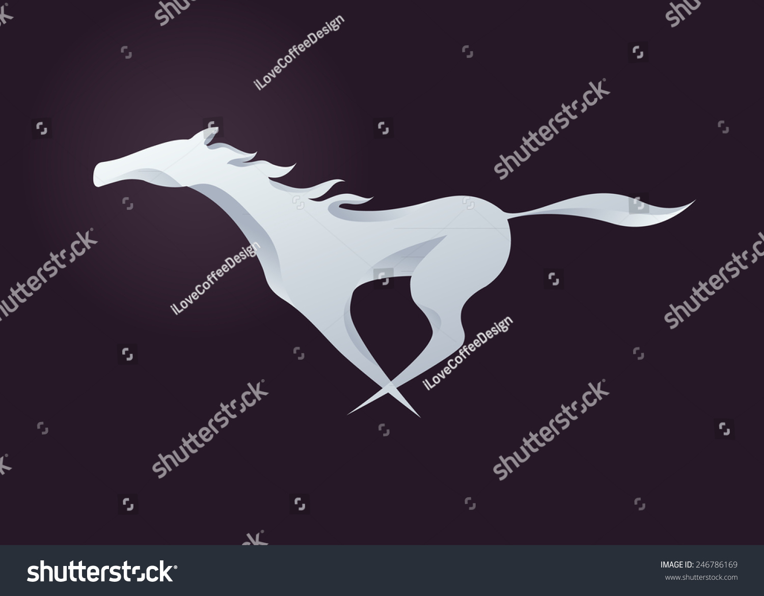 Horse Symbol Vector Stock Vector (Royalty Free) 246786169