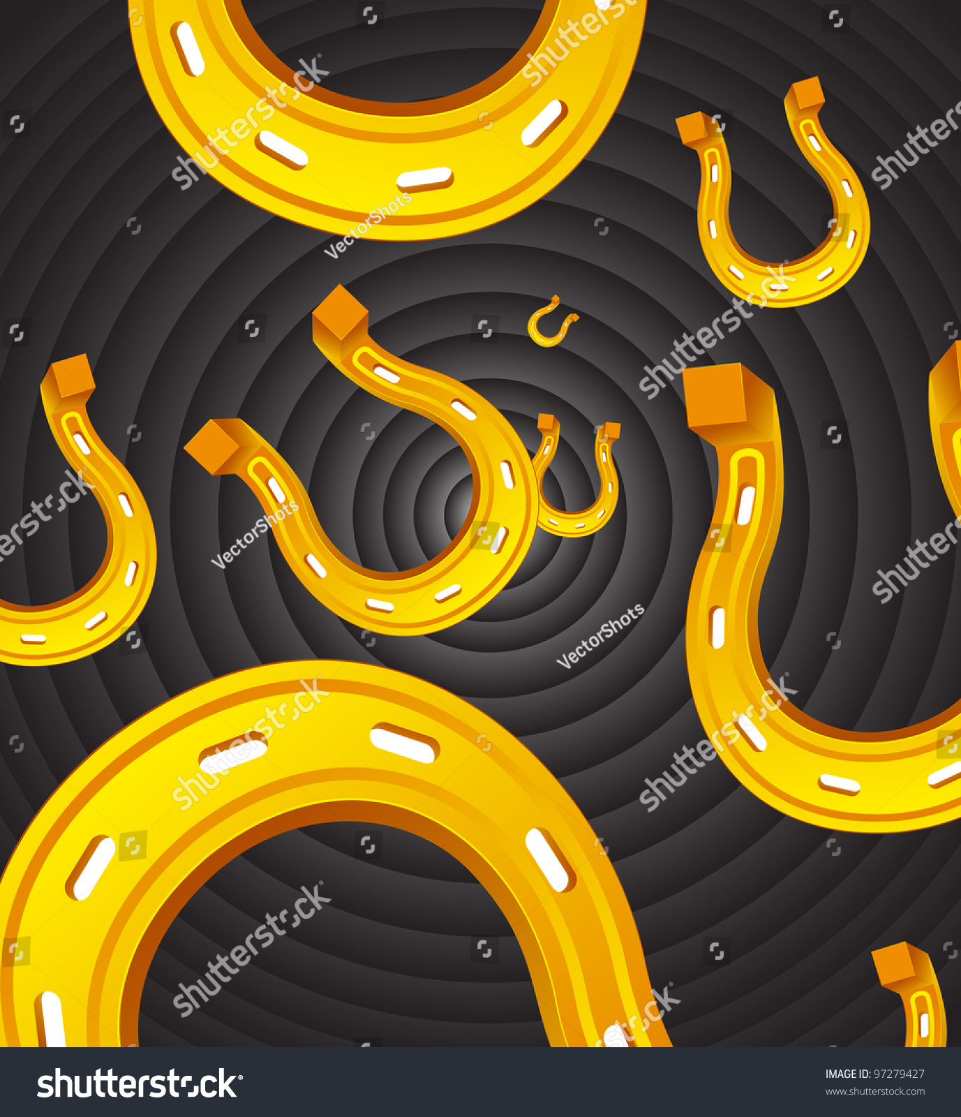 Horseshoe Background Stock Vector (Royalty Free) 97279427