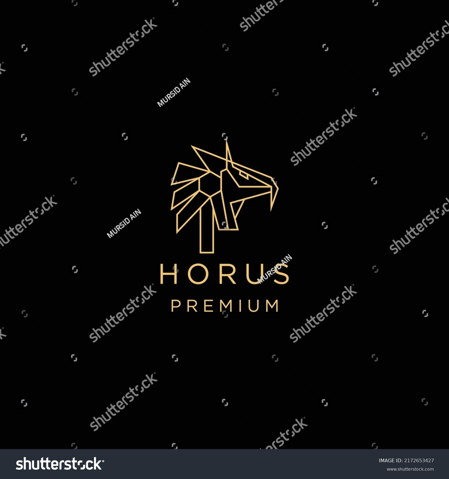 Horus Design Icon Logo Template Stock Vector (Royalty Free) 2172653427 ...