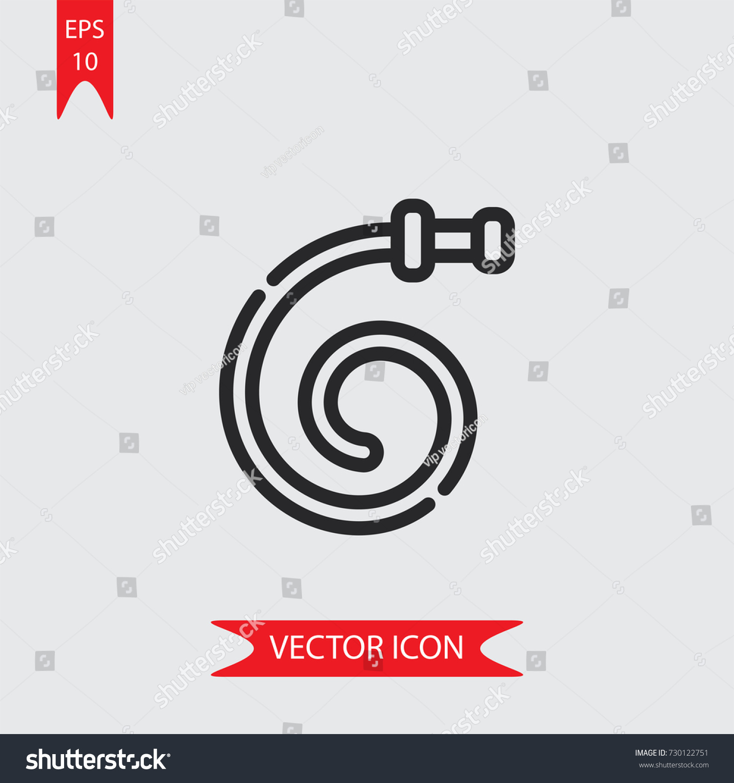 Hose Vector Icon Illustration Symbol Stock Vector (Royalty Free ...