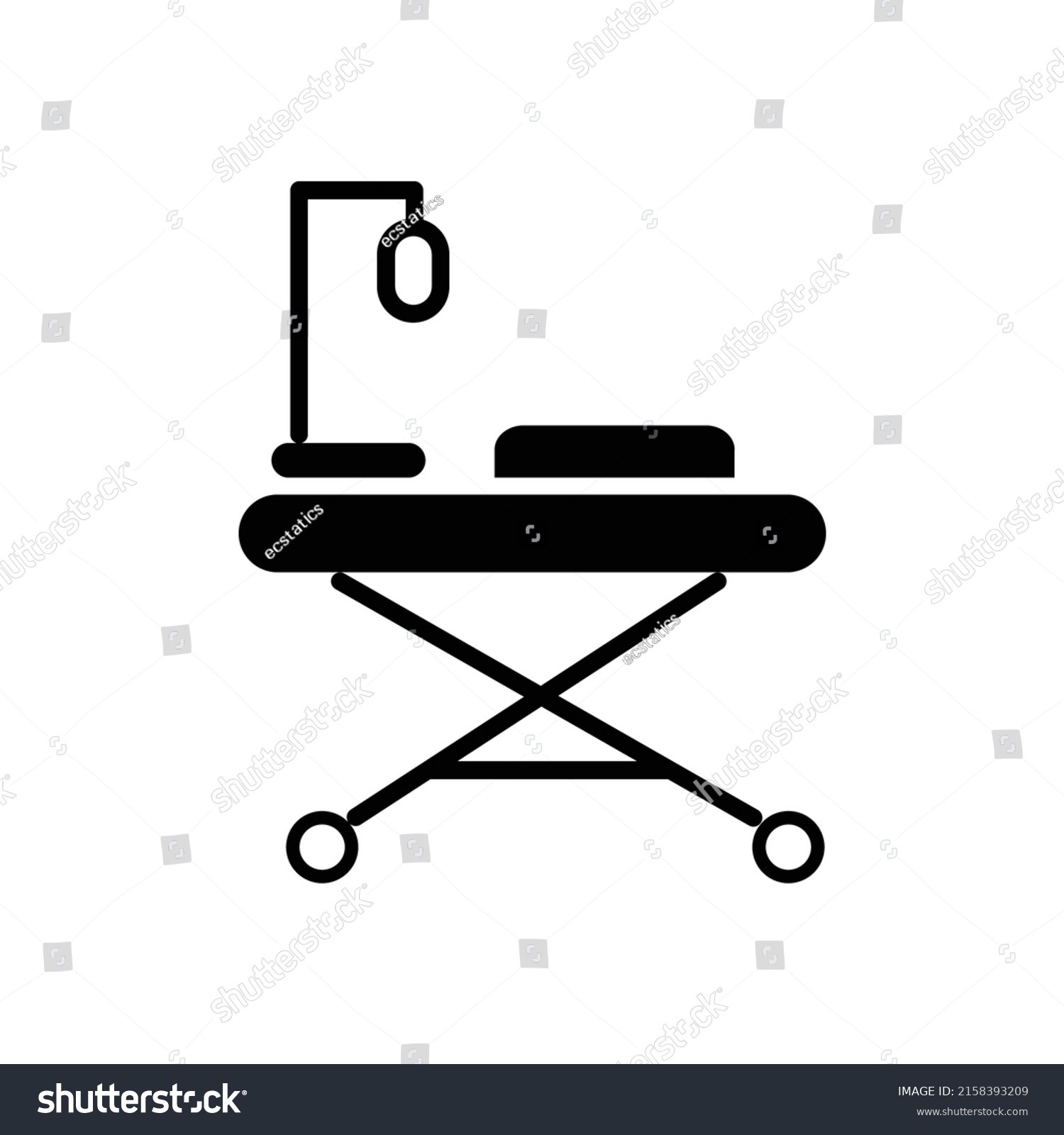 Hospital Bed New Icon Simple Vector Stock Vector (Royalty Free ...