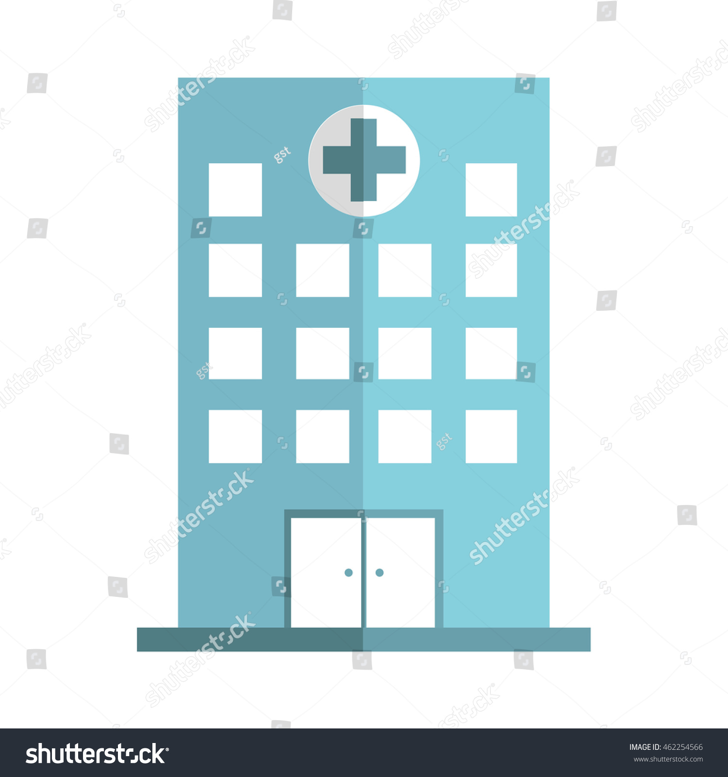 Hospital Building Emergency Icon Vector Illustration Stock Vector ... Hospital Building Emergency Icon Vector Illustration Stock Vector ...