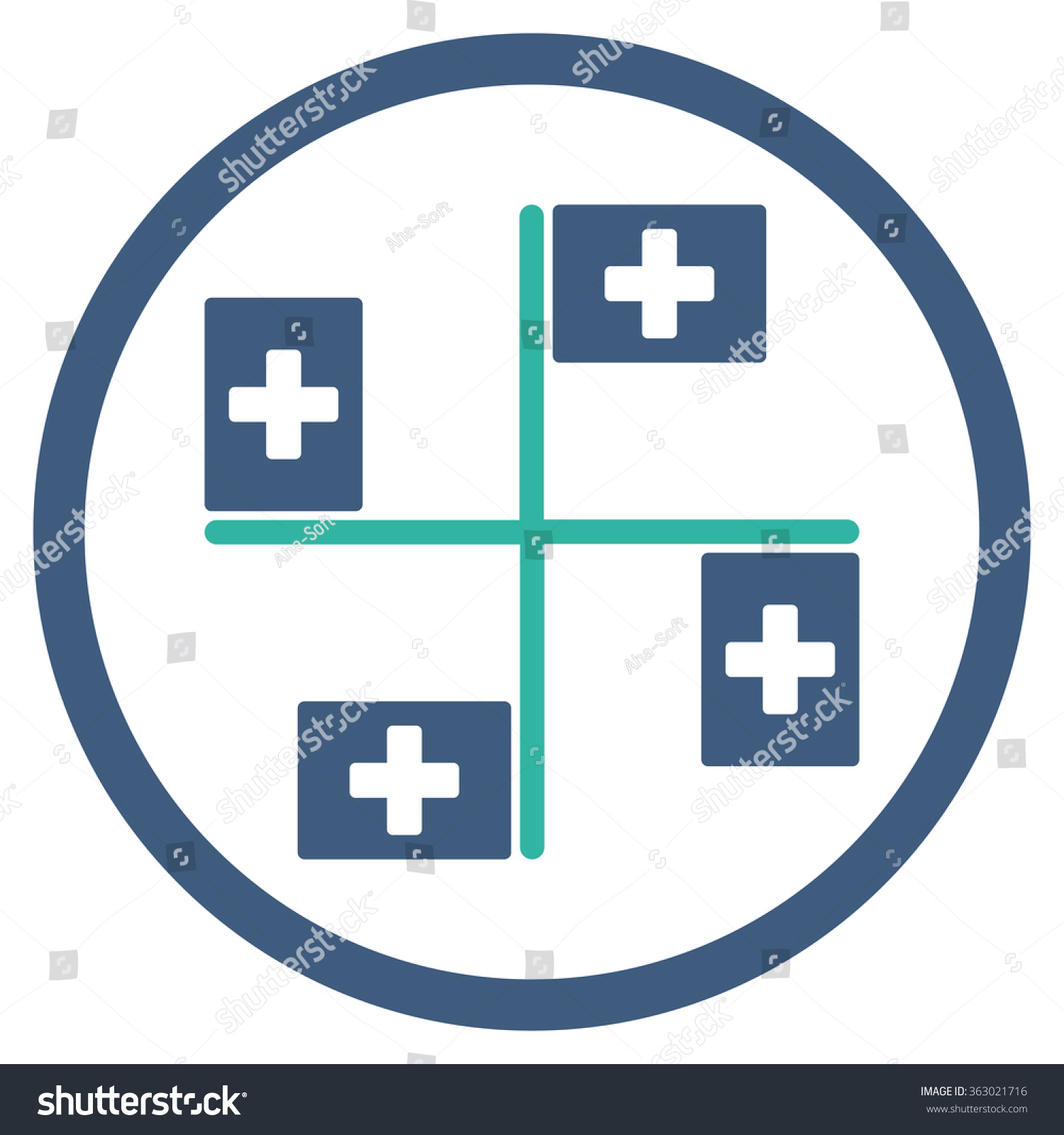 Hospital Flags Icon Stock Vector (Royalty Free) 363021716 | Shutterstock
