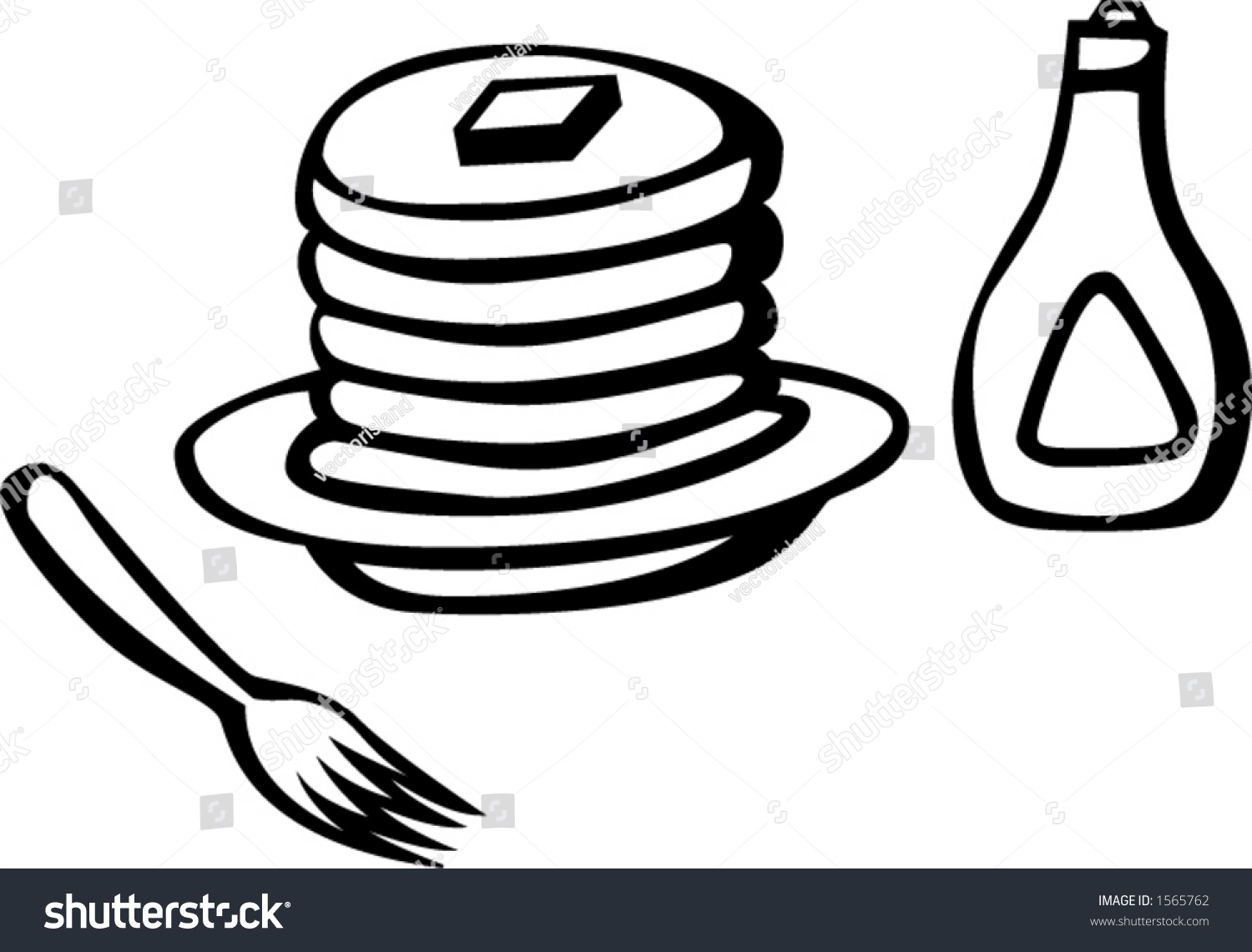 Hot Cakes Stock Vector 1565762 - Shutterstock