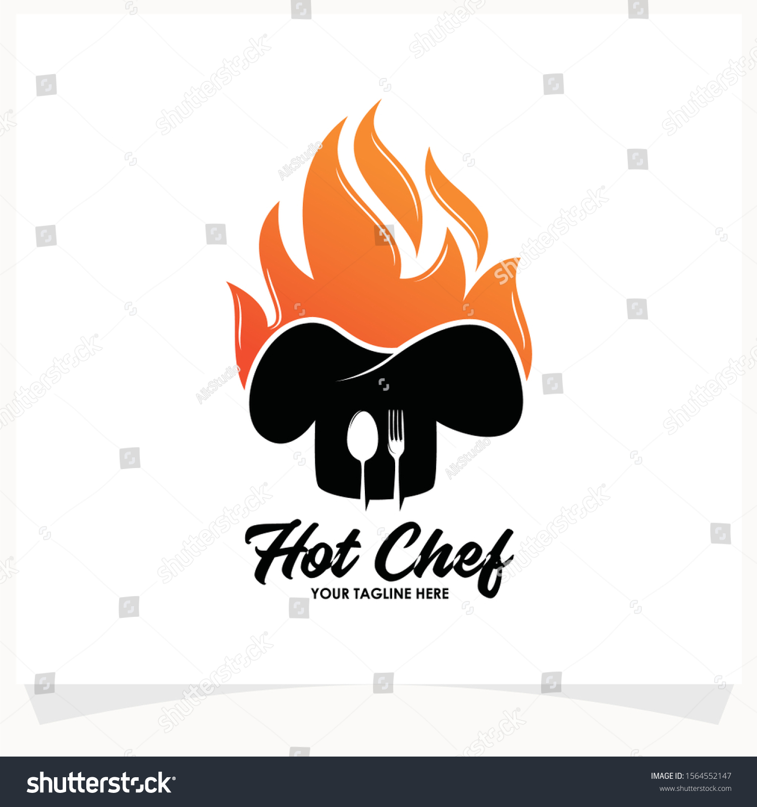 Hot Chef Logo Deigns Template Stock Vector (Royalty Free) 1564552147