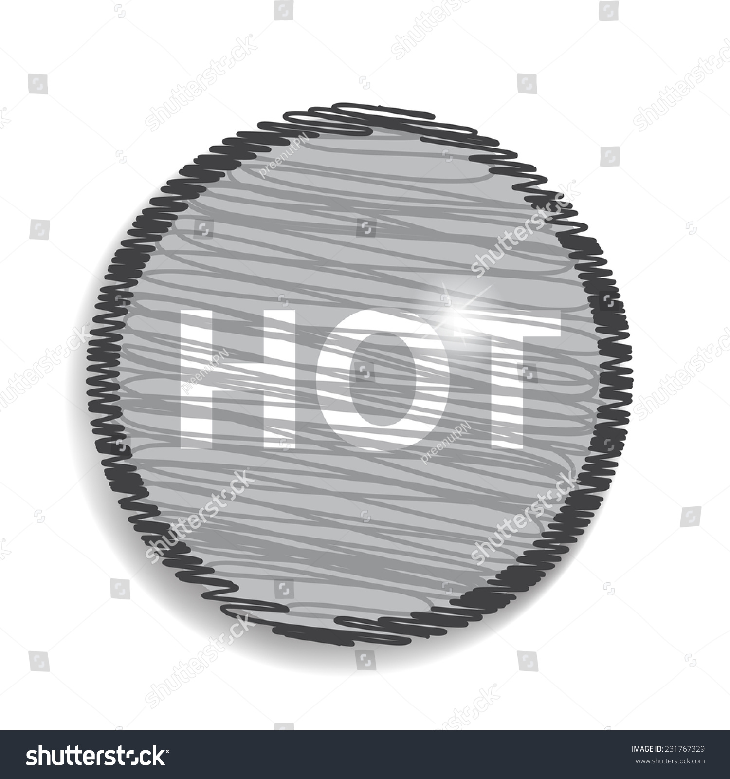 Hot Circular Icon Stock Vector (Royalty Free) 231767329 | Shutterstock
