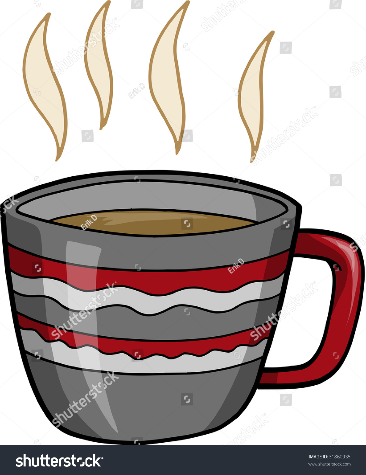 Hot Coffee Vector Illustration: เวกเตอร์สต็อก (ปลอดค่าลิขสิทธิ์ ...