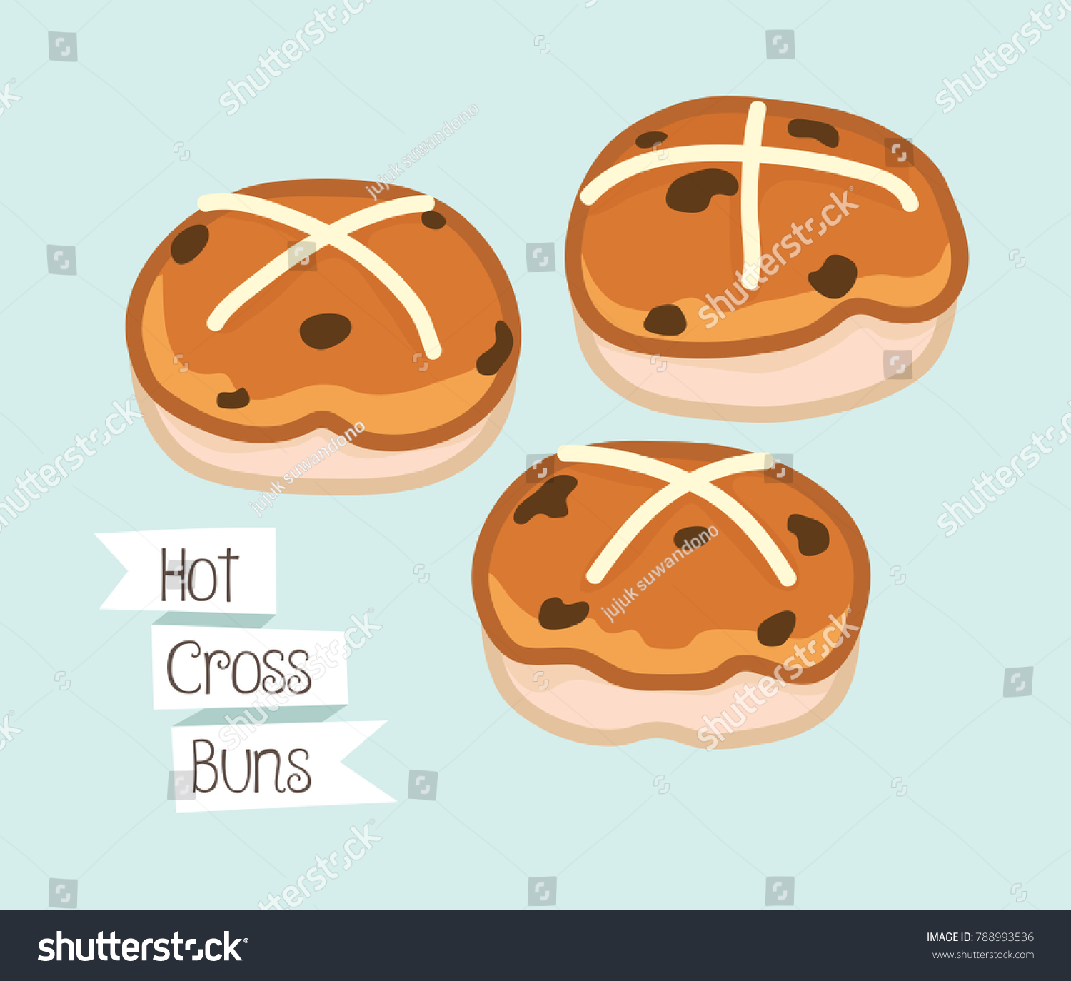 230 Hot Cross Buns Easter Stock Illustrations Images And Vectors