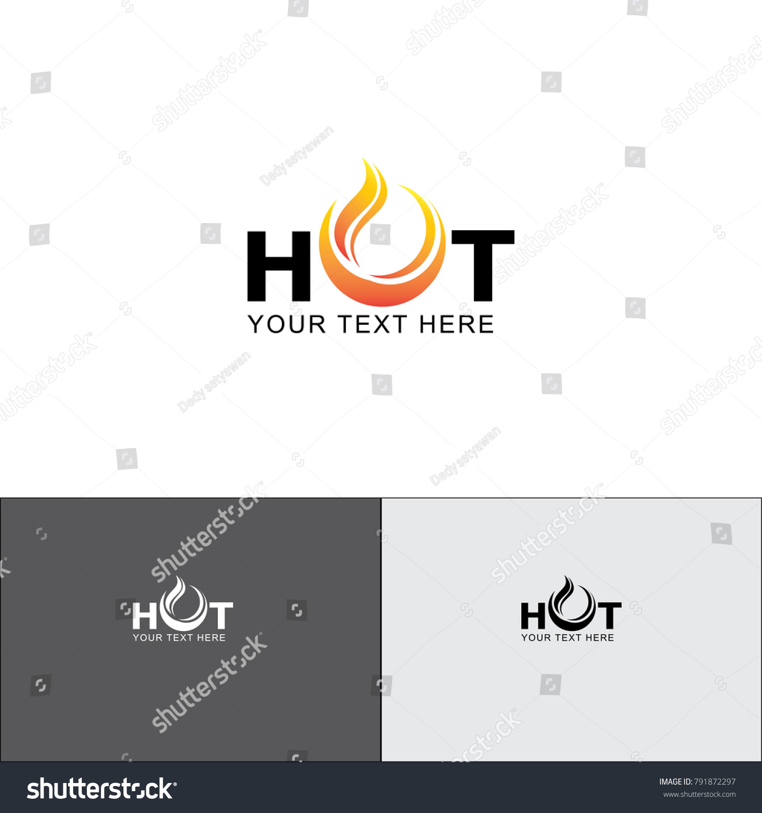 Hot Logo Design Stock Vector (Royalty Free) 791872297