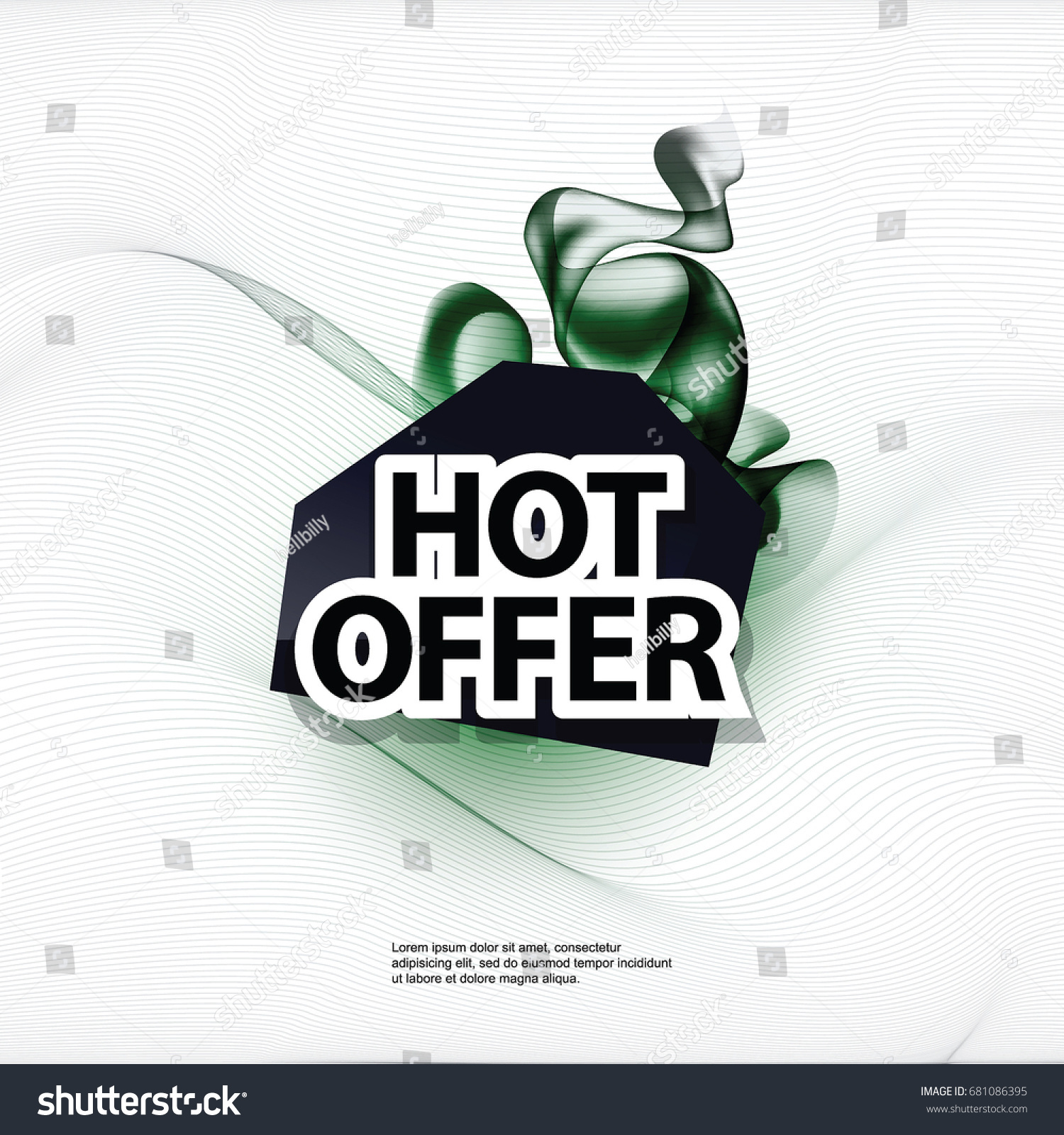 Hot Offer Banner Stock Vector (Royalty Free) 681086395 | Shutterstock
