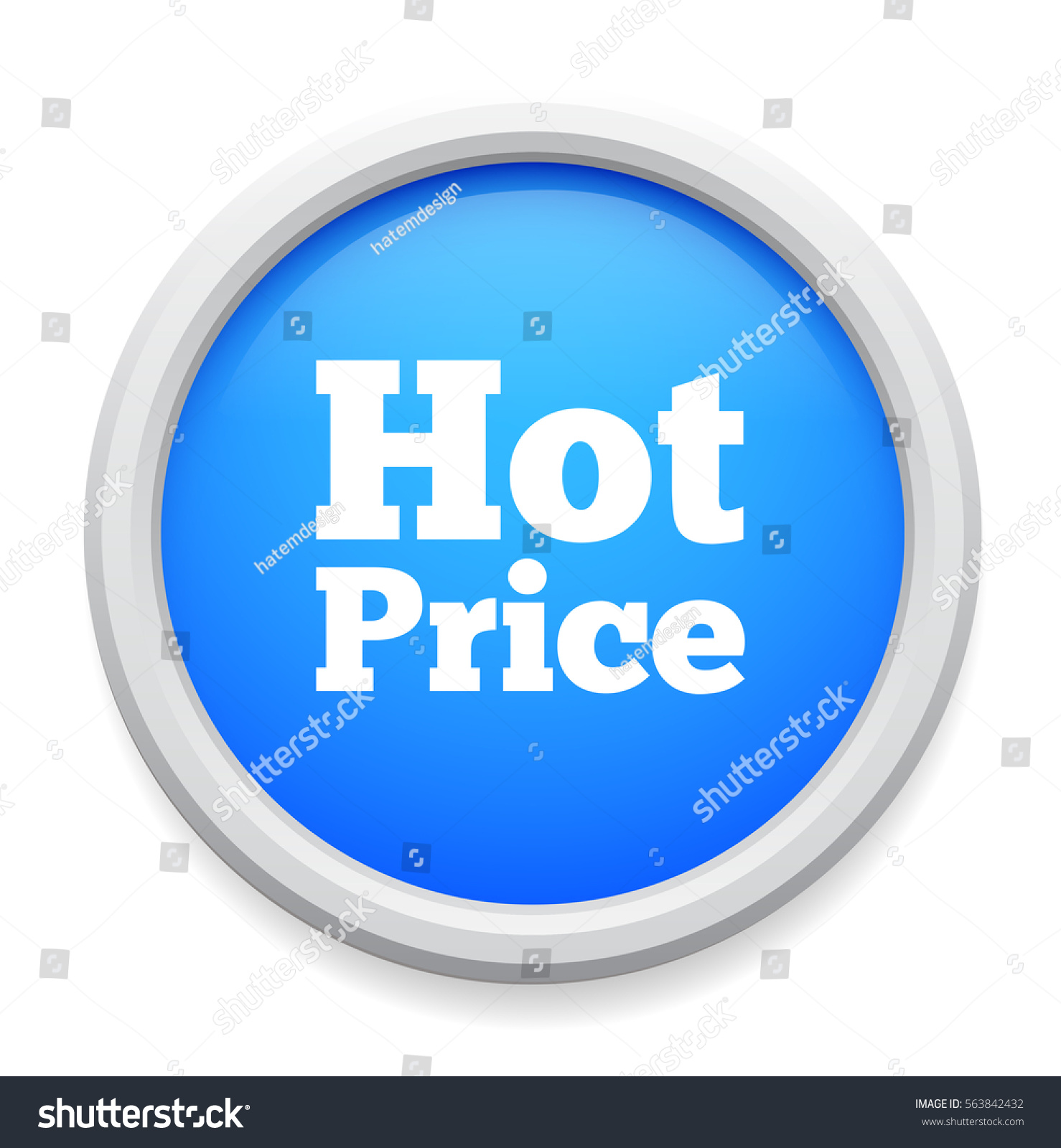 Hot Price Button Stock Vector (Royalty Free) 563842432 | Shutterstock