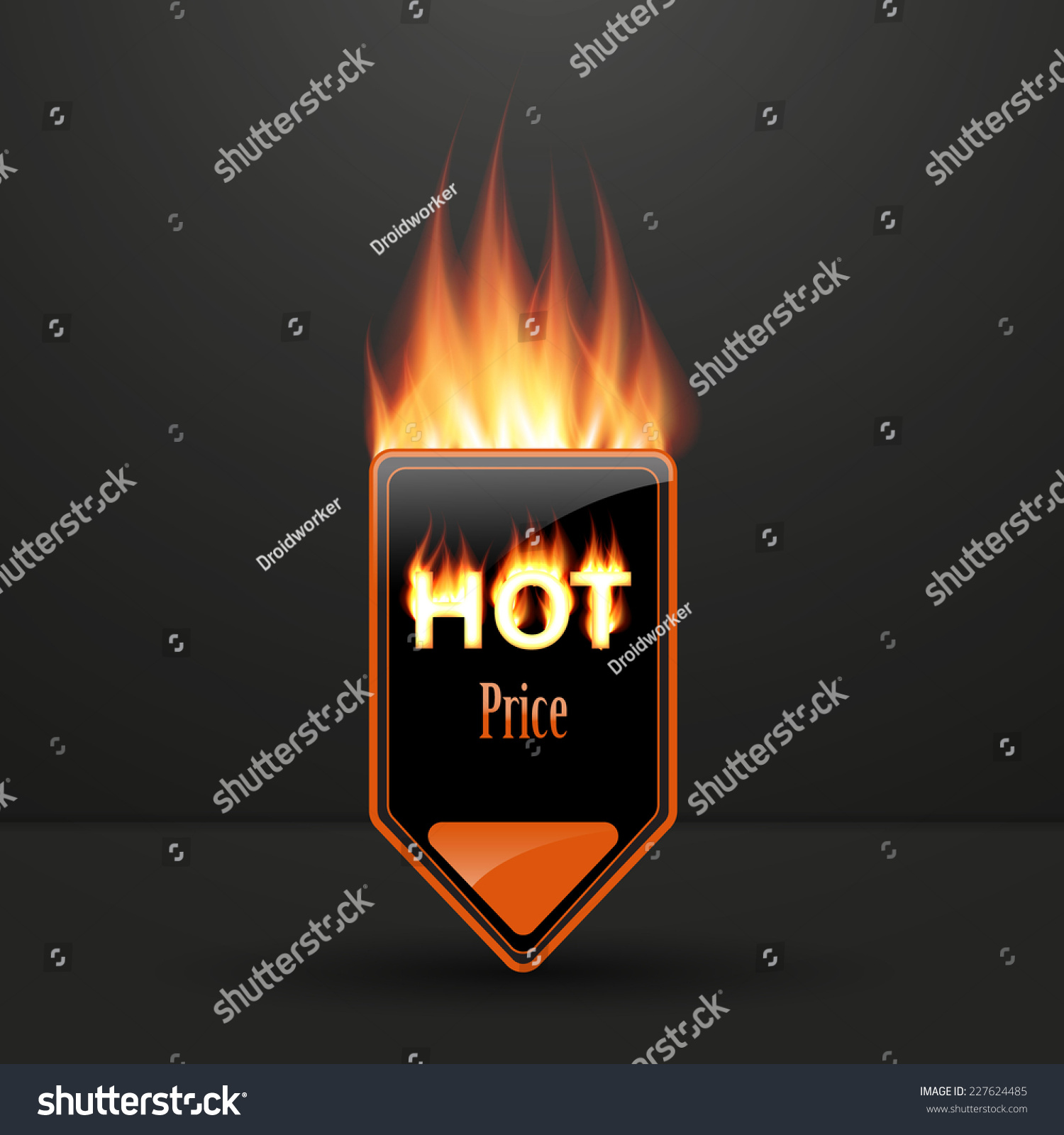 Hot Price Label Vector Stock Vector (Royalty Free) 227624485 | Shutterstock
