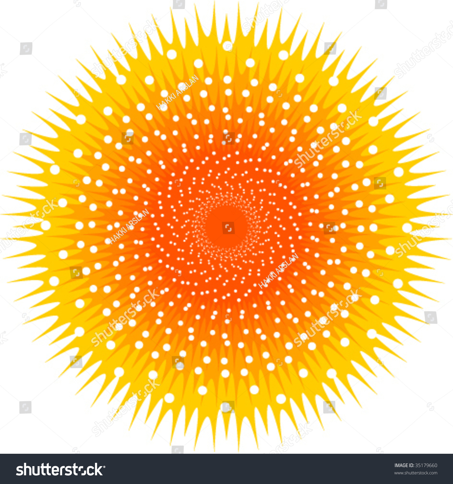 Hot Sun Illustration Stock Vector (Royalty Free) 35179660 | Shutterstock