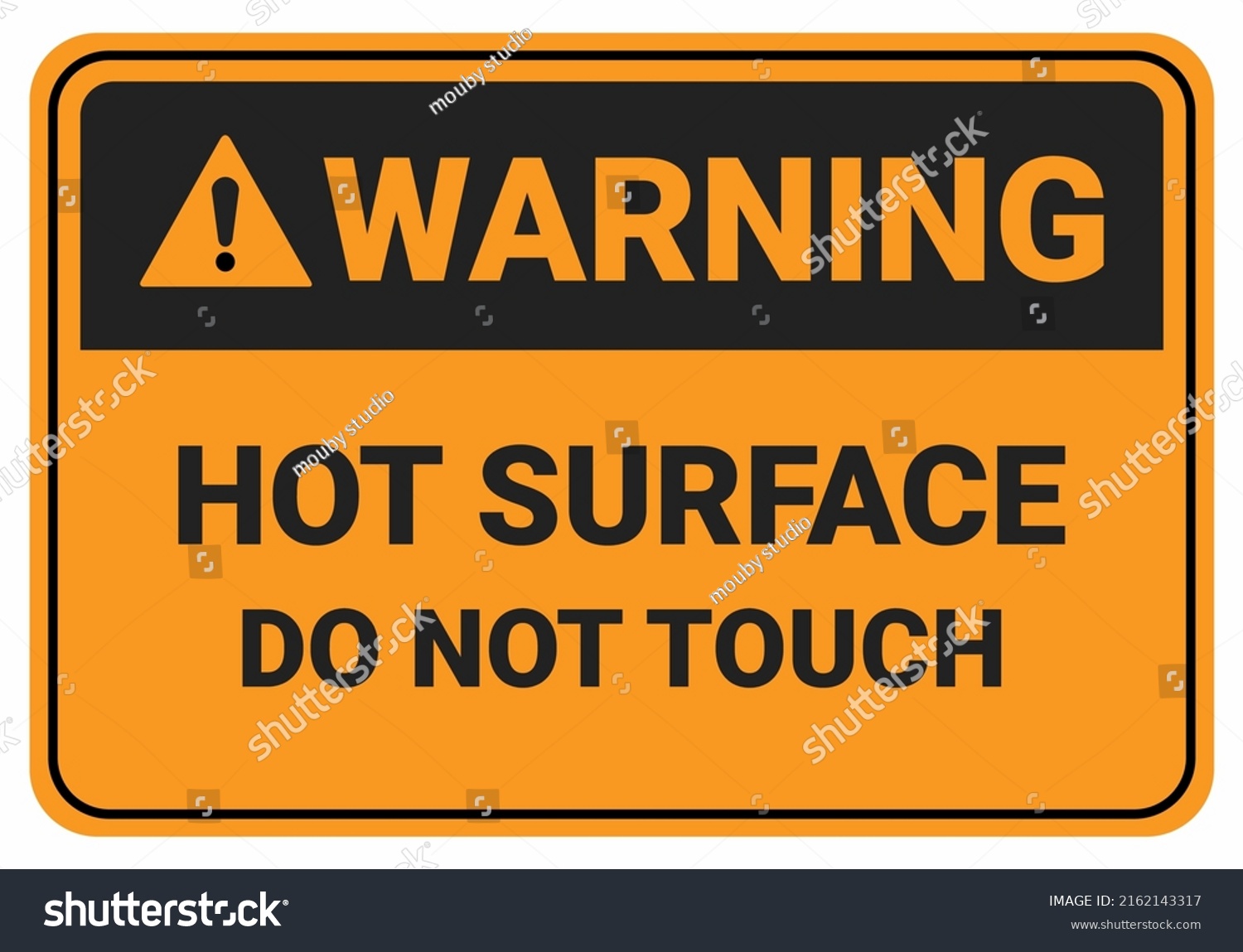 Hot Surface Do Not Touch Warning Stock Vector (Royalty Free) 2162143317 ... Hot Surface Do Not Touch Warning Stock Vector (Royalty Free) 2162143317 ...