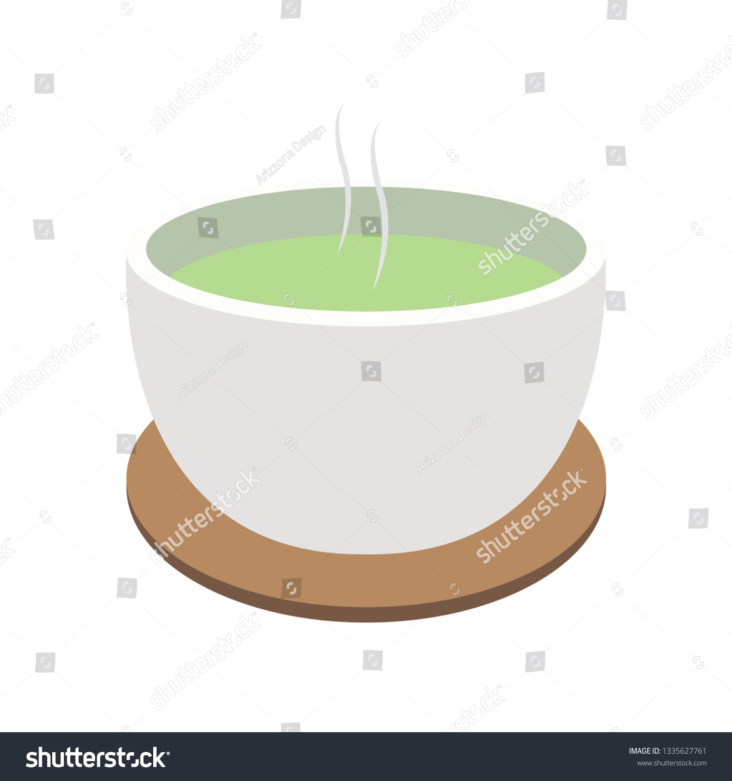 Hot Tea Cup Emoji Vector Stock Vector (Royalty Free) 1335627761