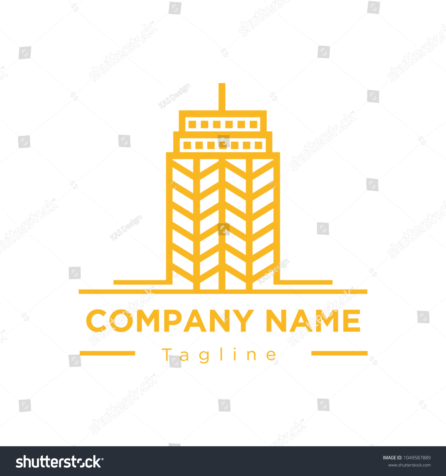Hotel Building Logo Template Stock Vector (Royalty Free) 1049587889