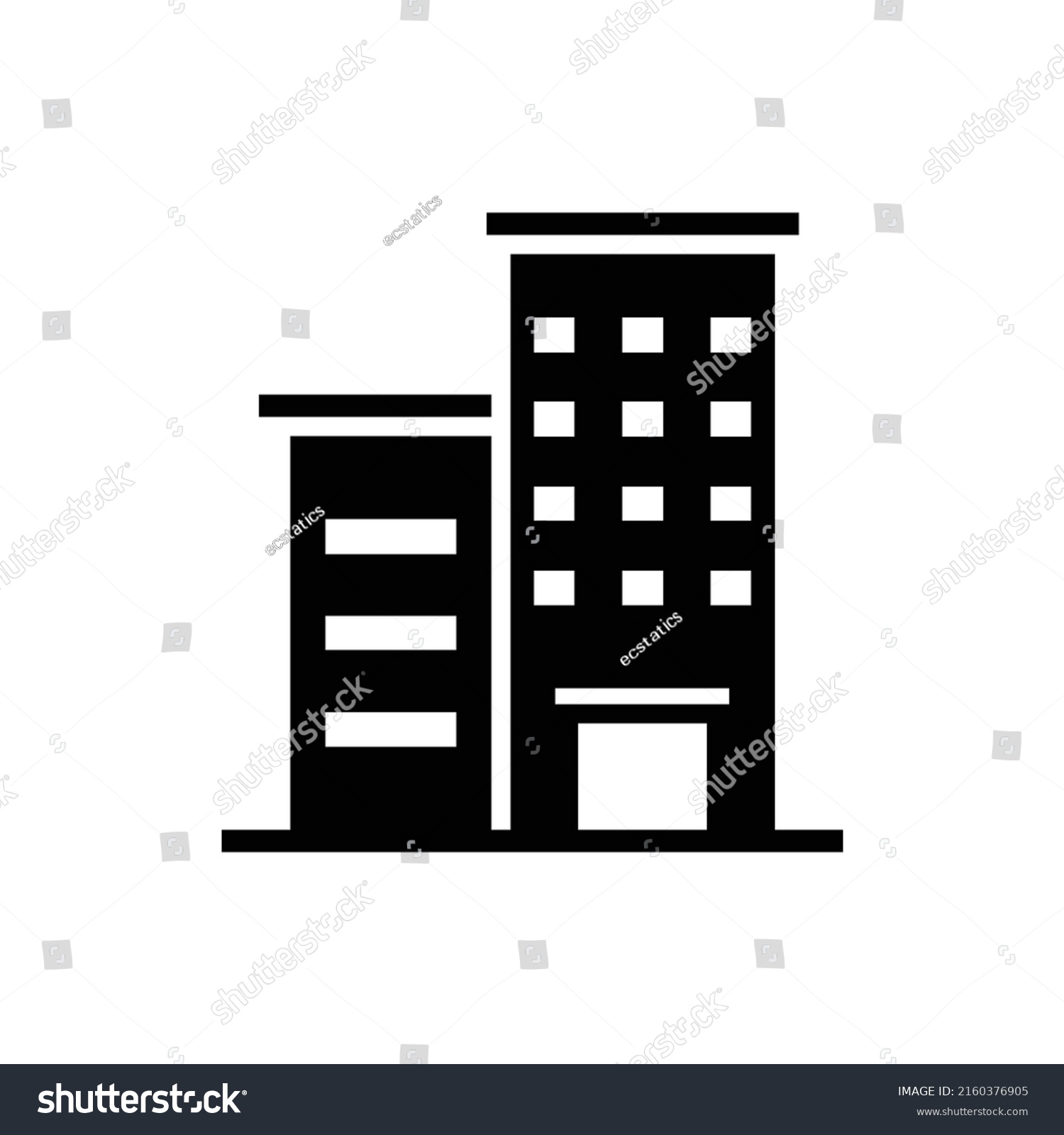 Hotel New Icon Simple Vector Stock Vector (Royalty Free) 2160376905 ...