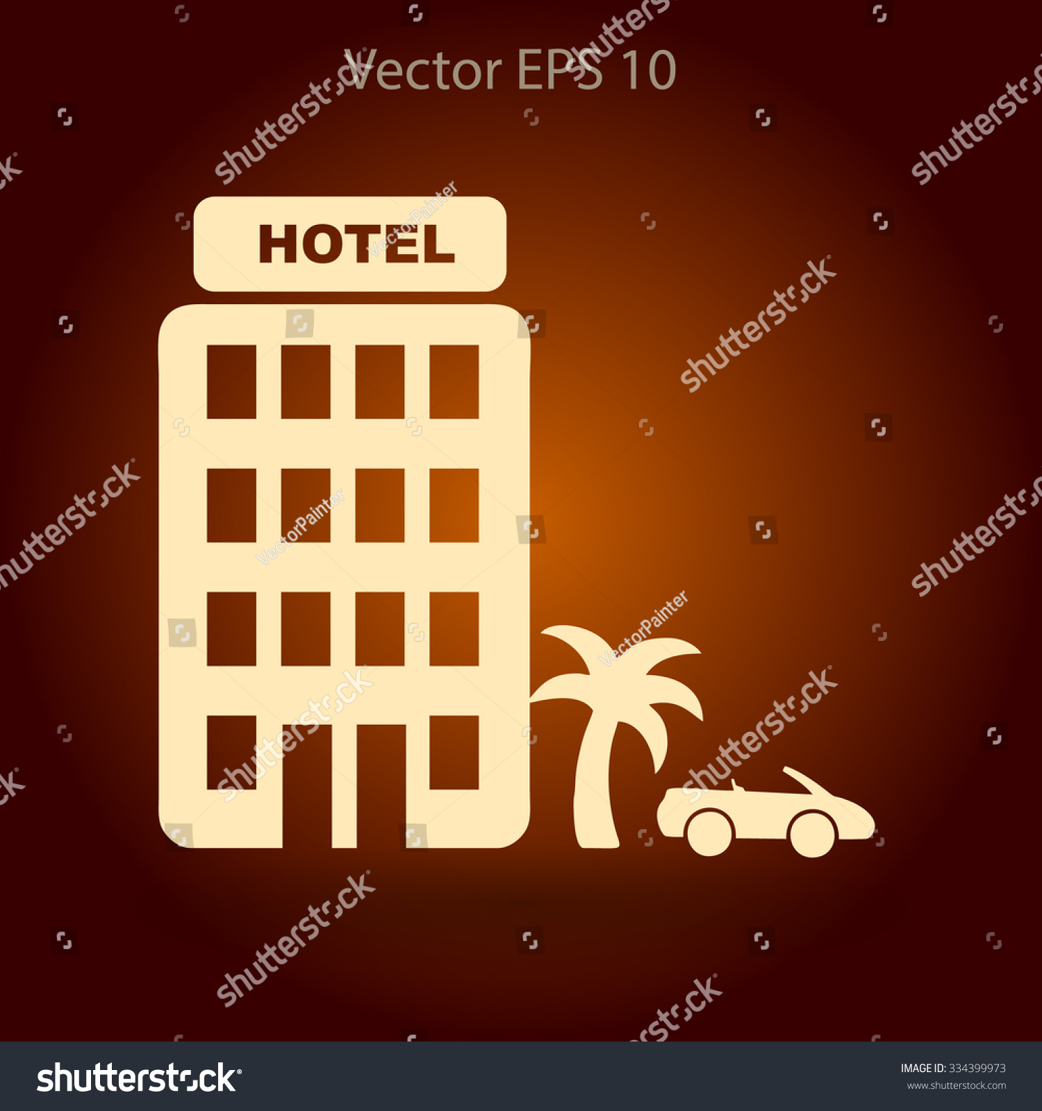 Hotel Vector Illustration Stock Vector (Royalty Free) 334399973 ...