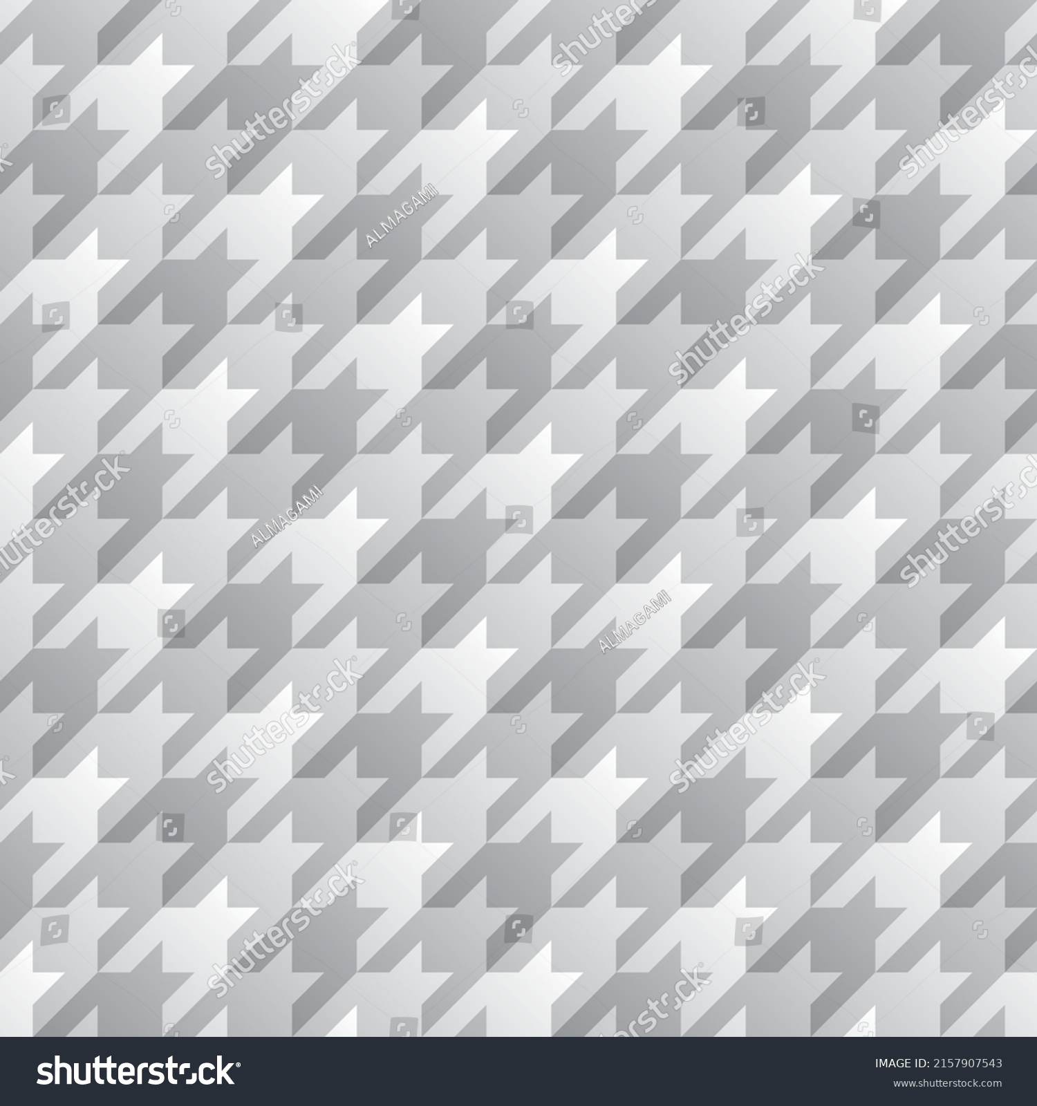 Houndstooth Seamless Pattern Grayscale Colors Vector Stock Vector ...