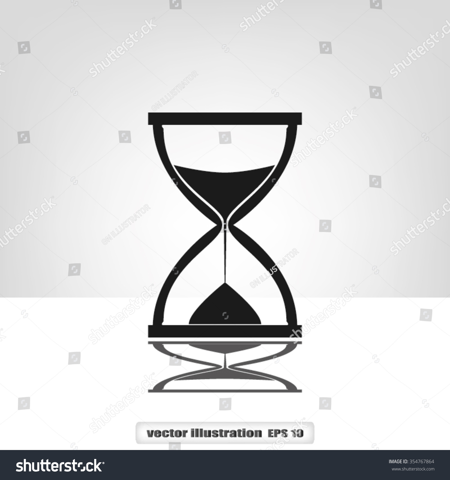Hourglass Stock Vector (Royalty Free) 354767864 | Shutterstock
