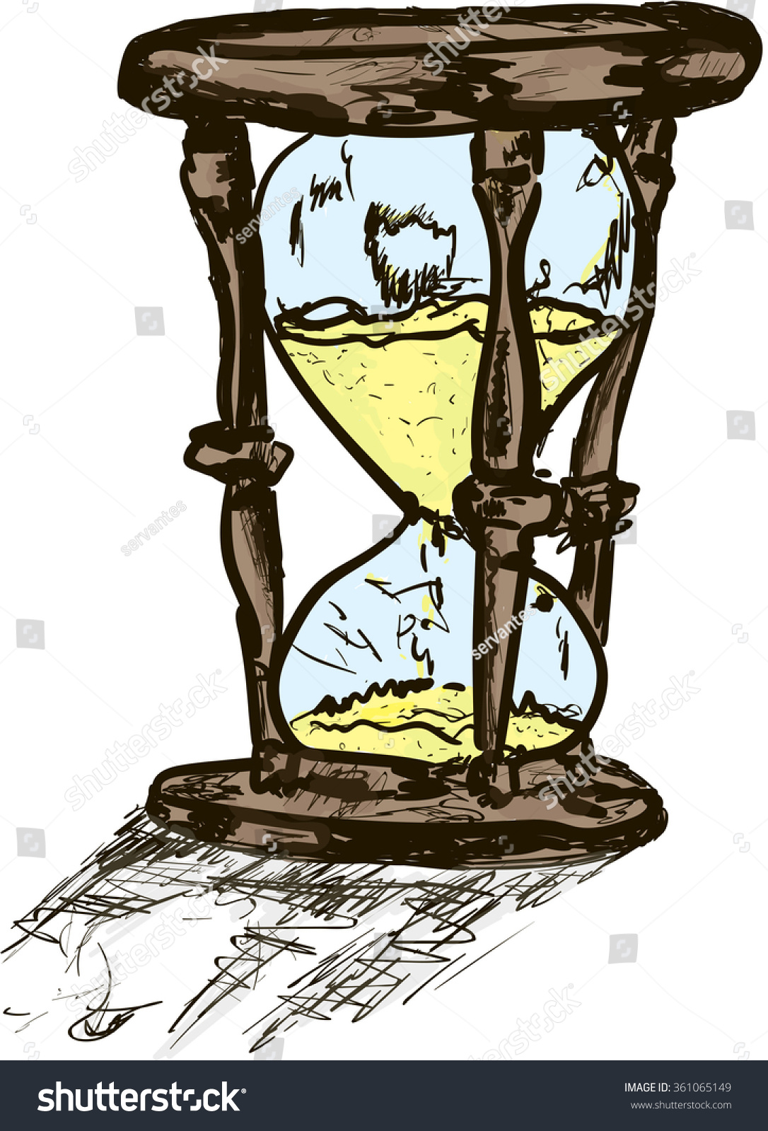 Hourglass Stock Vector (Royalty Free) 361065149 | Shutterstock