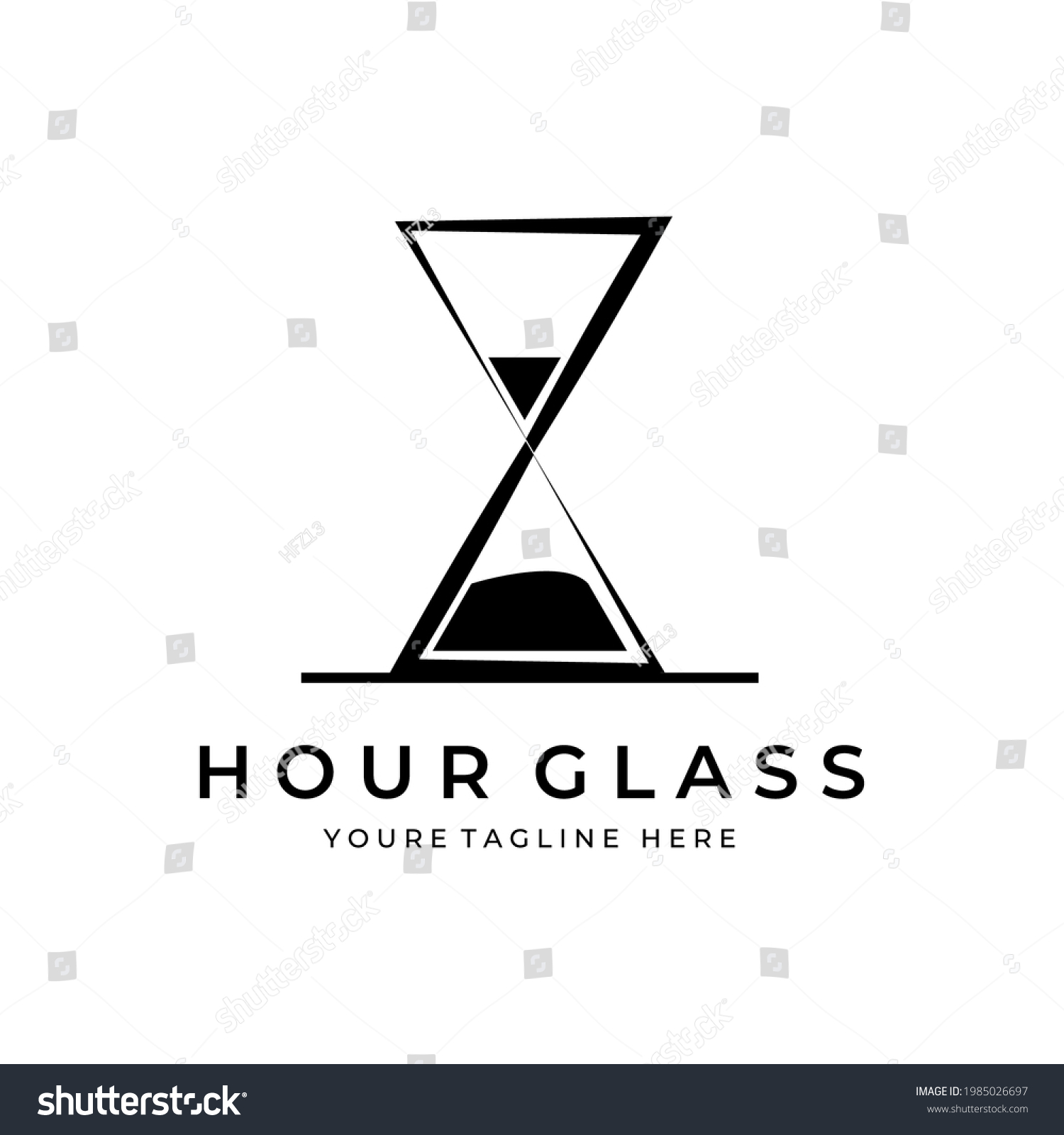 Hourglass Logo Vector Illustration Design Stock Vector (Royalty Free ...