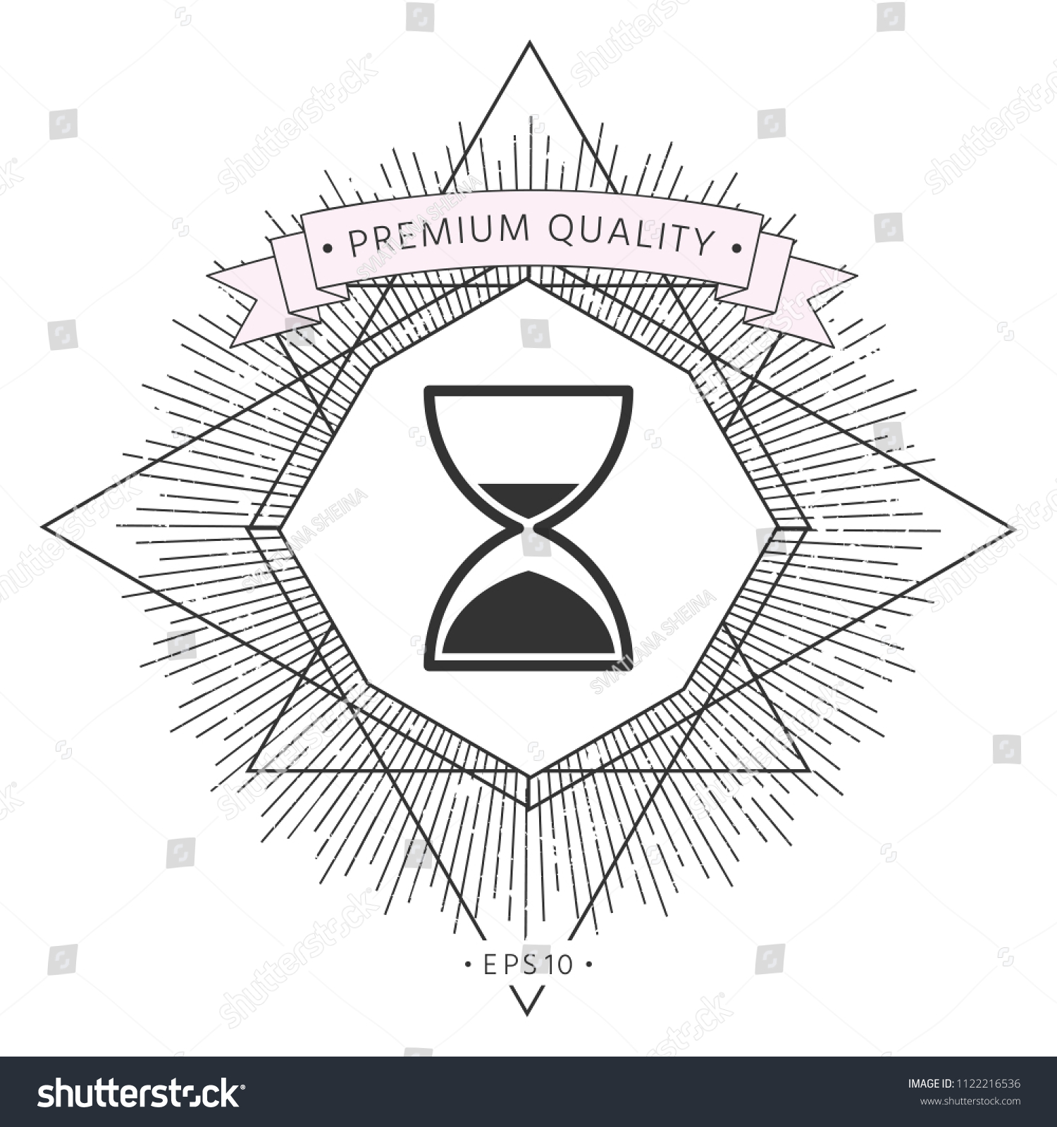Hourglass Time Icon Stock Vector (Royalty Free) 1122216536 | Shutterstock