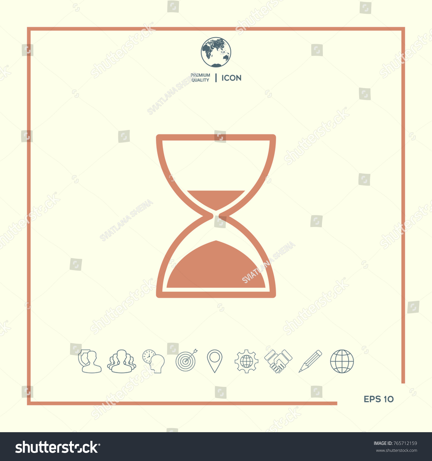 Hourglass Time Icon Stock Vector (Royalty Free) 765712159 | Shutterstock