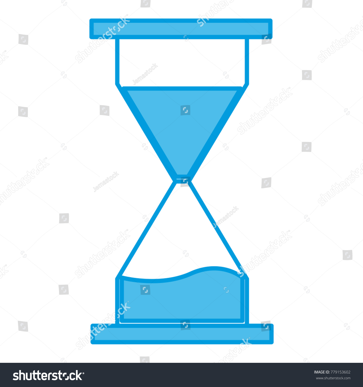 Hourglass Time Symbol: เวกเตอร์สต็อก (ปลอดค่าลิขสิทธิ์) 779153602
