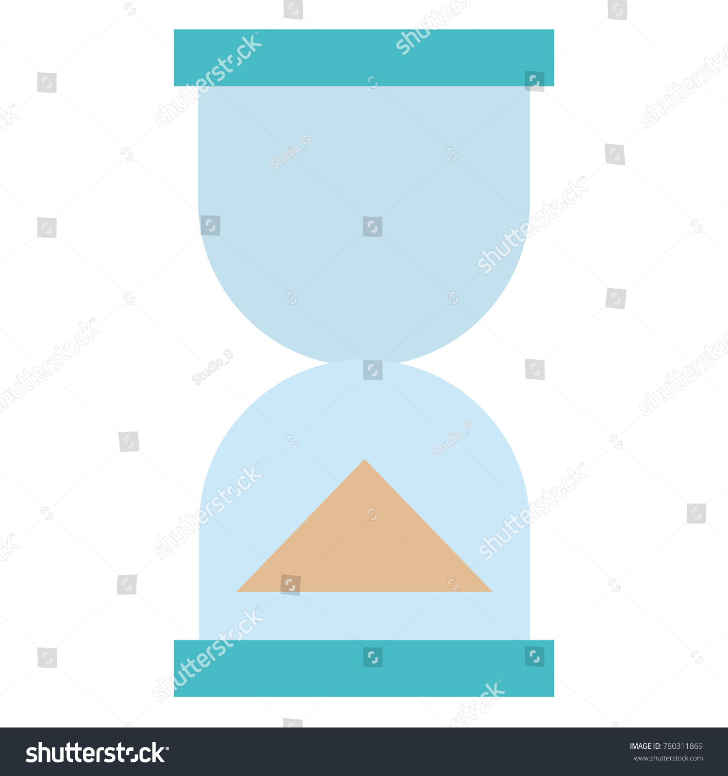 Hourglass Timer Isolated Icon Stock Vector (Royalty Free) 780311869