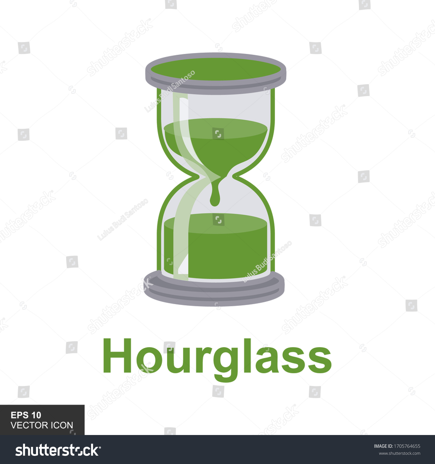 Hourglass Vector Icons Isolated Objects White Stock Vector (Royalty ...
