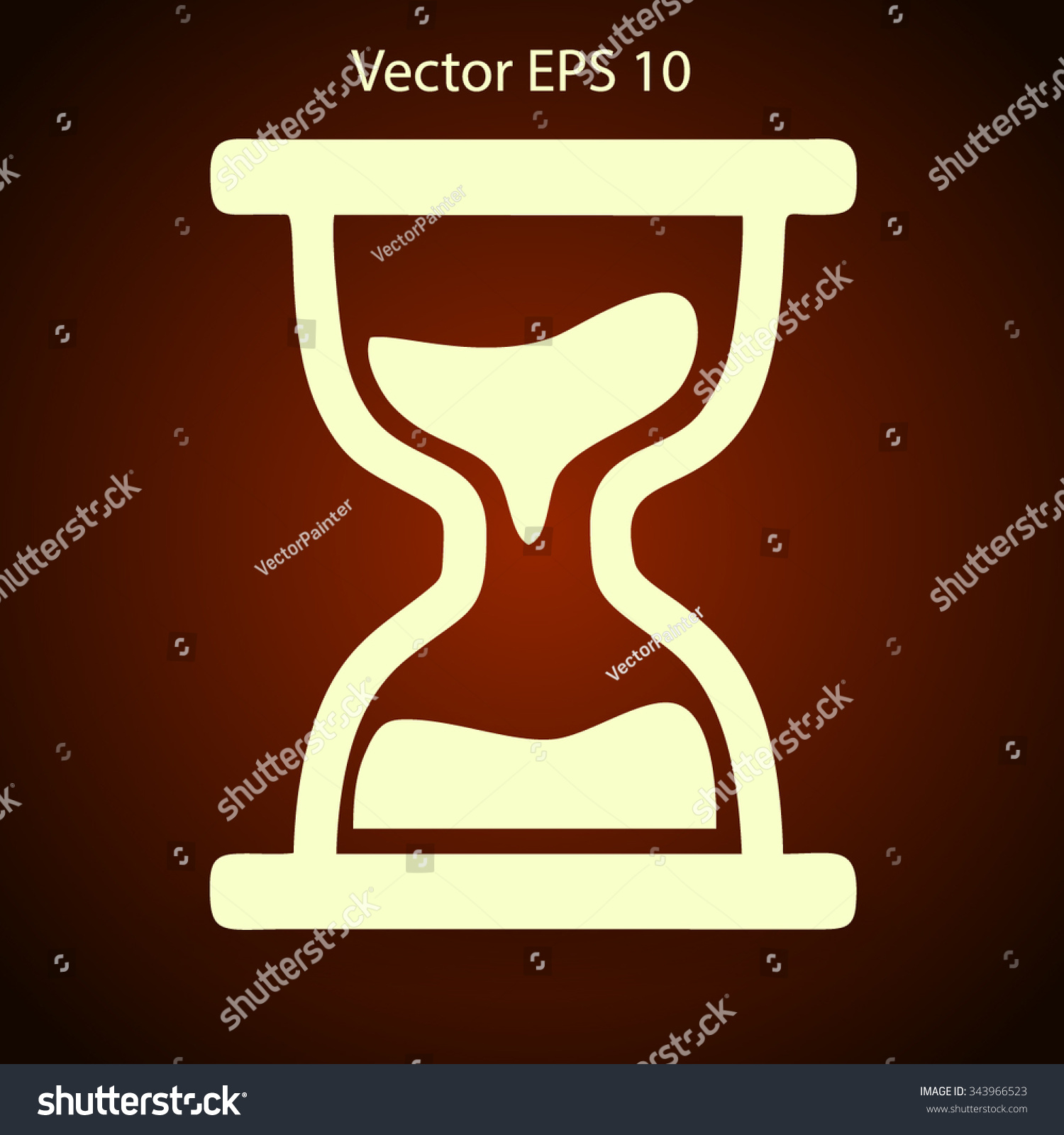 Hourglass Vector Illustration Stock Vector (Royalty Free) 343966523 ...
