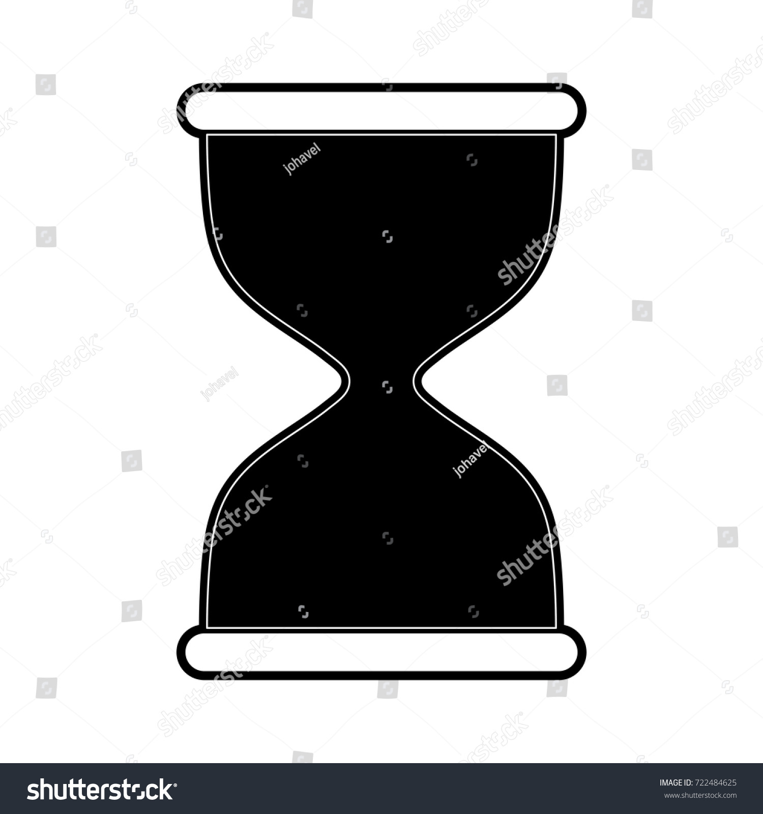 Hourglass Vector Illustration Stock Vector (Royalty Free) 722484625 ...