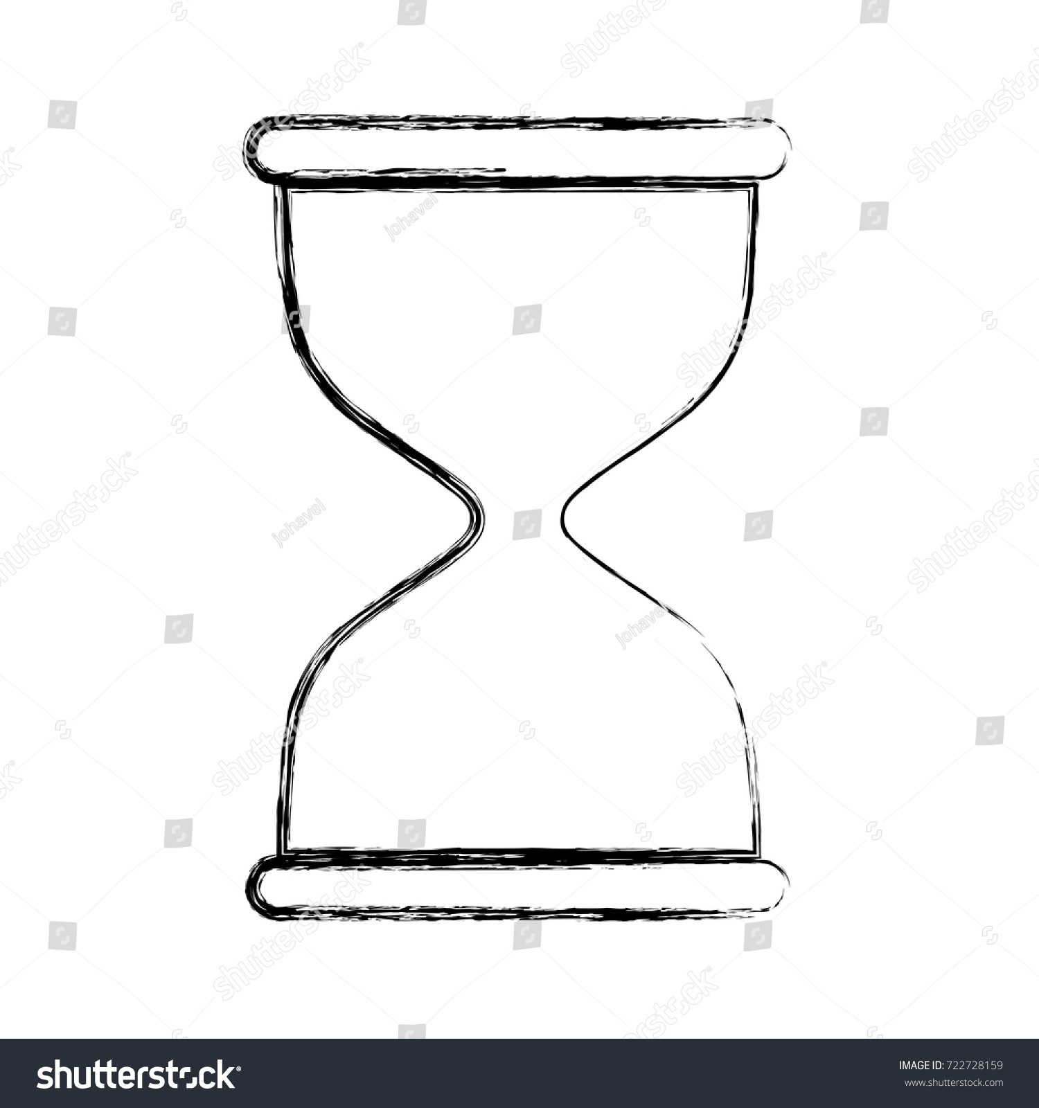 Hourglass Vector Illustration Stock Vector (Royalty Free) 722728159 ...