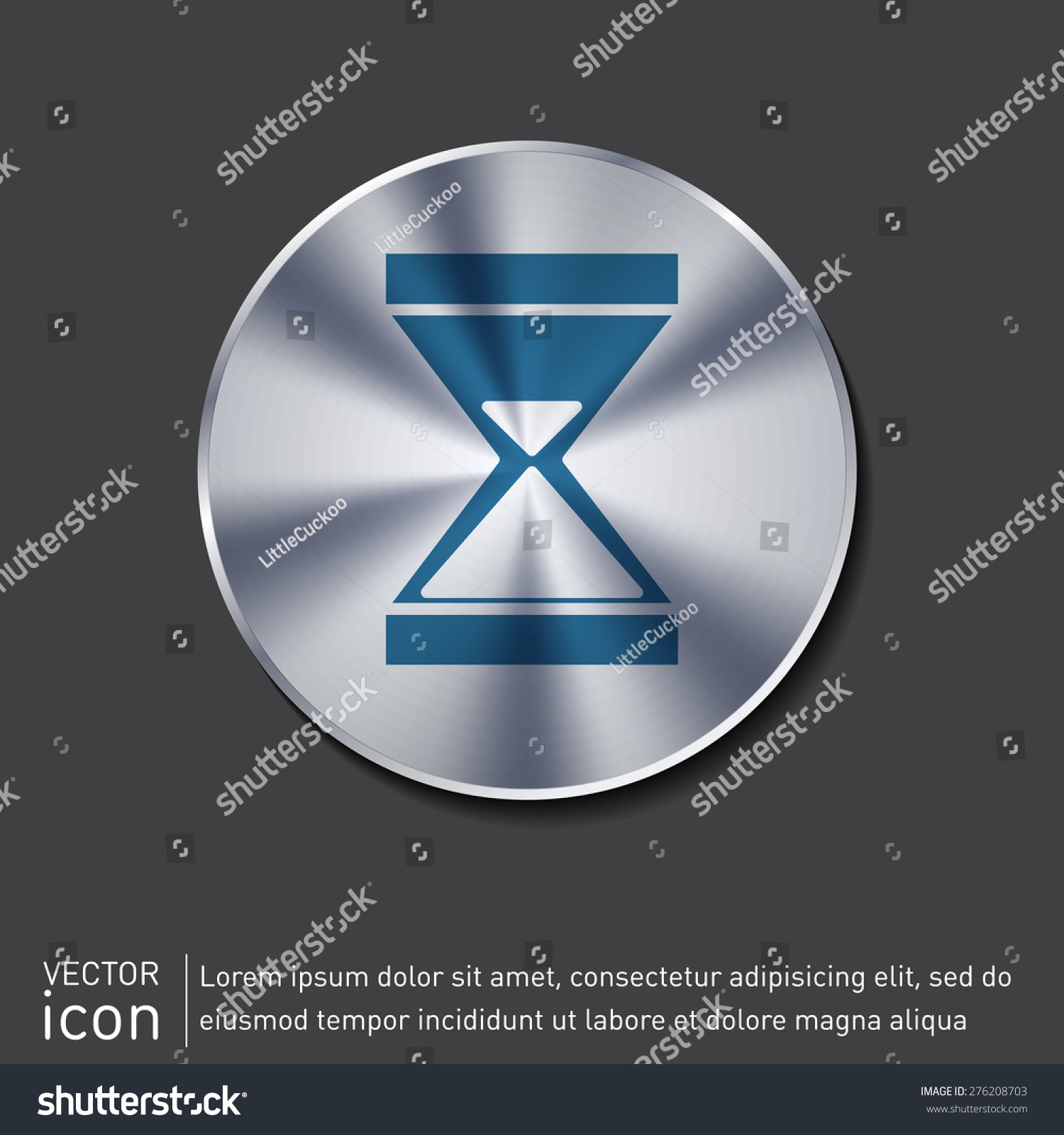 Hourglass Waiting Icon Expectations Stock Vector (Royalty Free ...