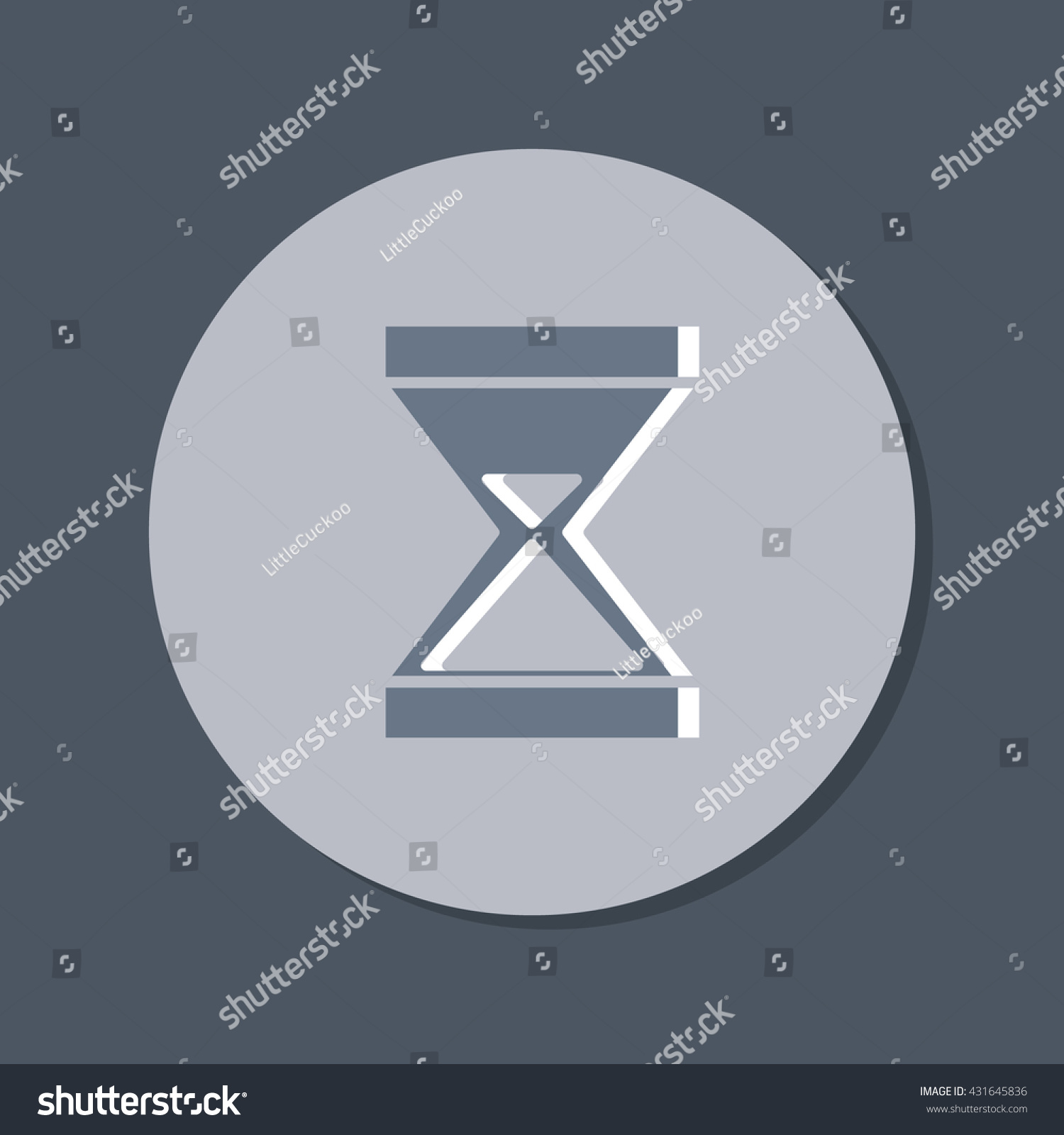 Hourglass Waiting Icon Expectations Stock Vector (Royalty Free ...