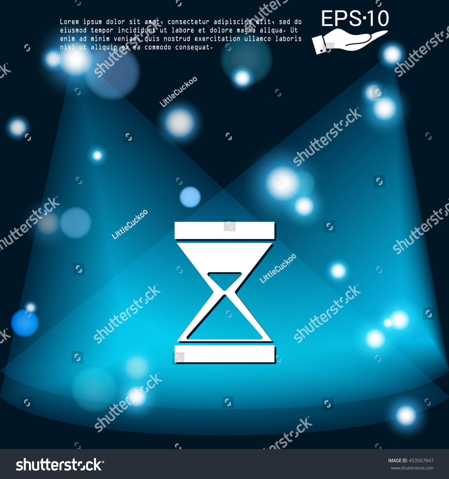 Hourglass Waiting Icon Expectations Stock Vector (Royalty Free ...