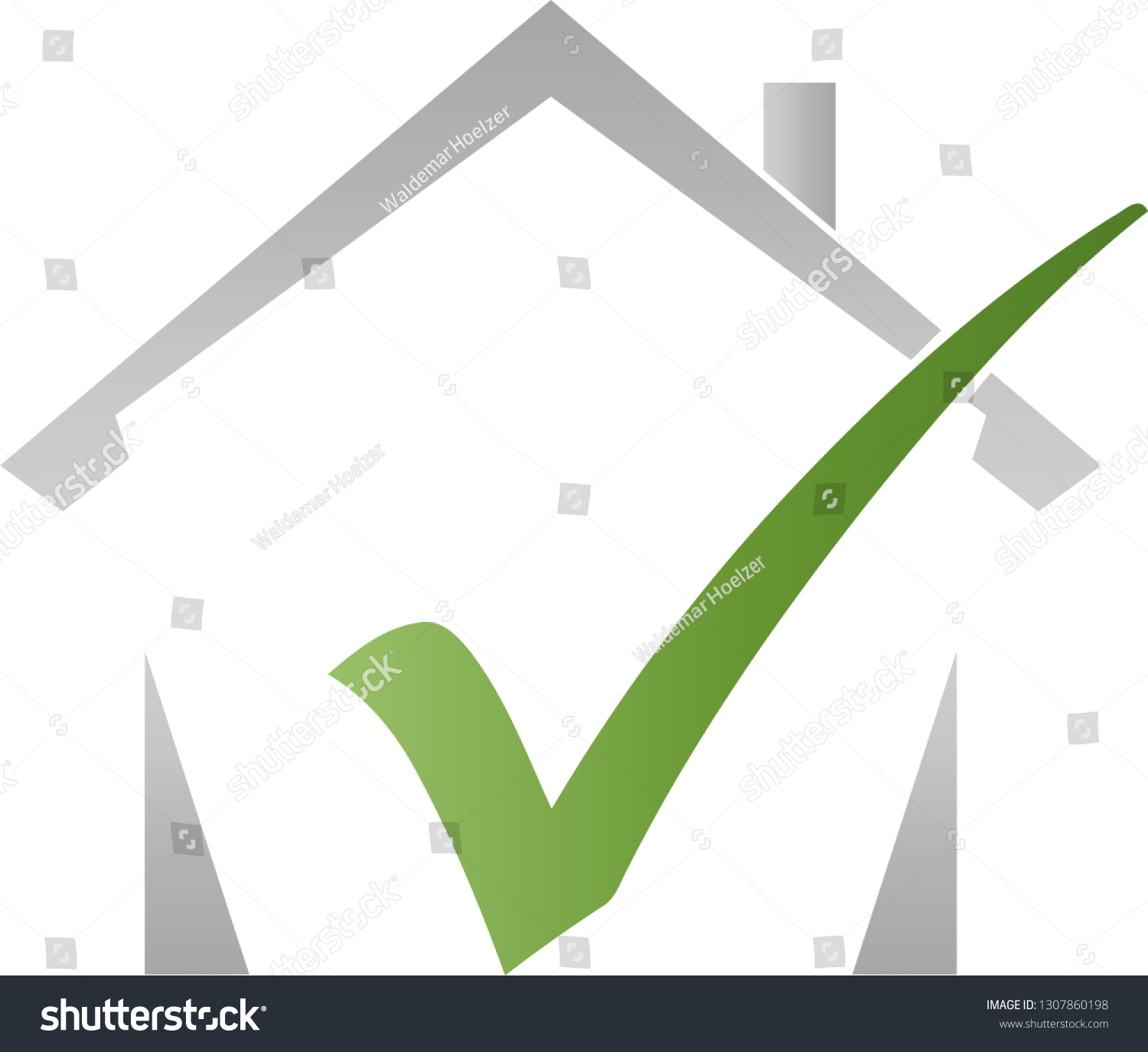 House Check Mark Logo : image vectorielle de stock (libre de droits ...