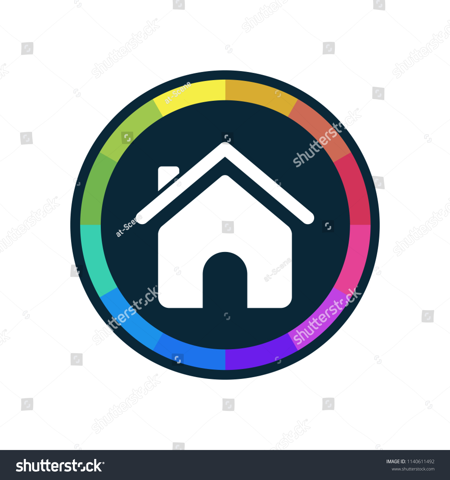 House App Icon Stock Vector (Royalty Free) 1140611492 | Shutterstock