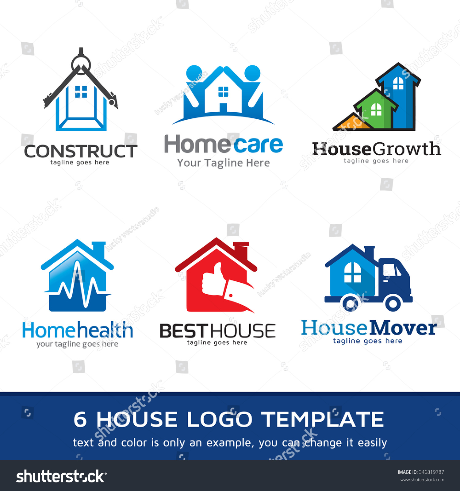 House Business Logo Template Design Vector 스톡 벡터 346819787 - Shutterstock