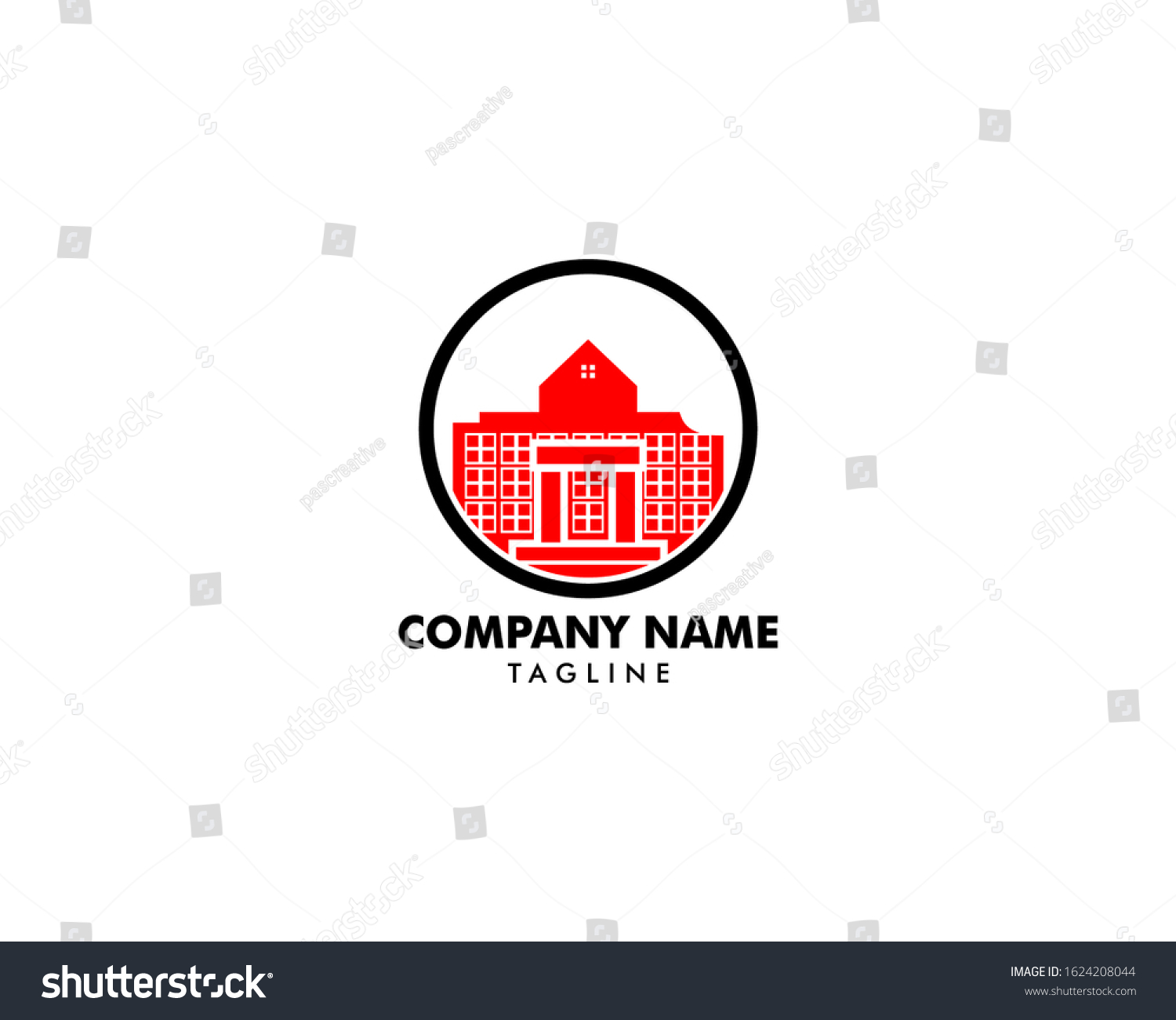 House Circle Logo Template Vector Illustration Stock Vector (Royalty ...