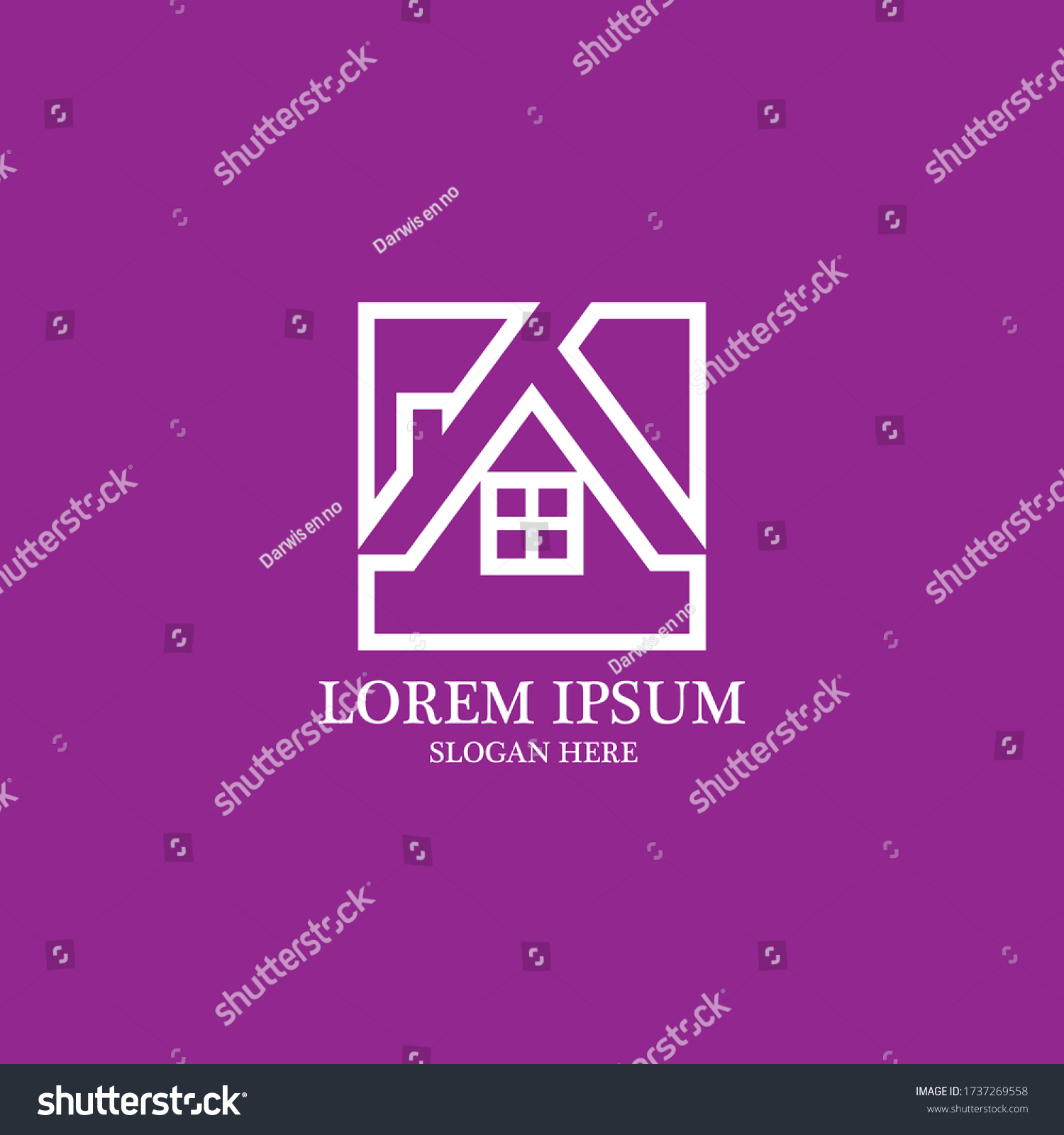 Imagen vectorial del logotipo del hogar: vector de stock (libre de ...
