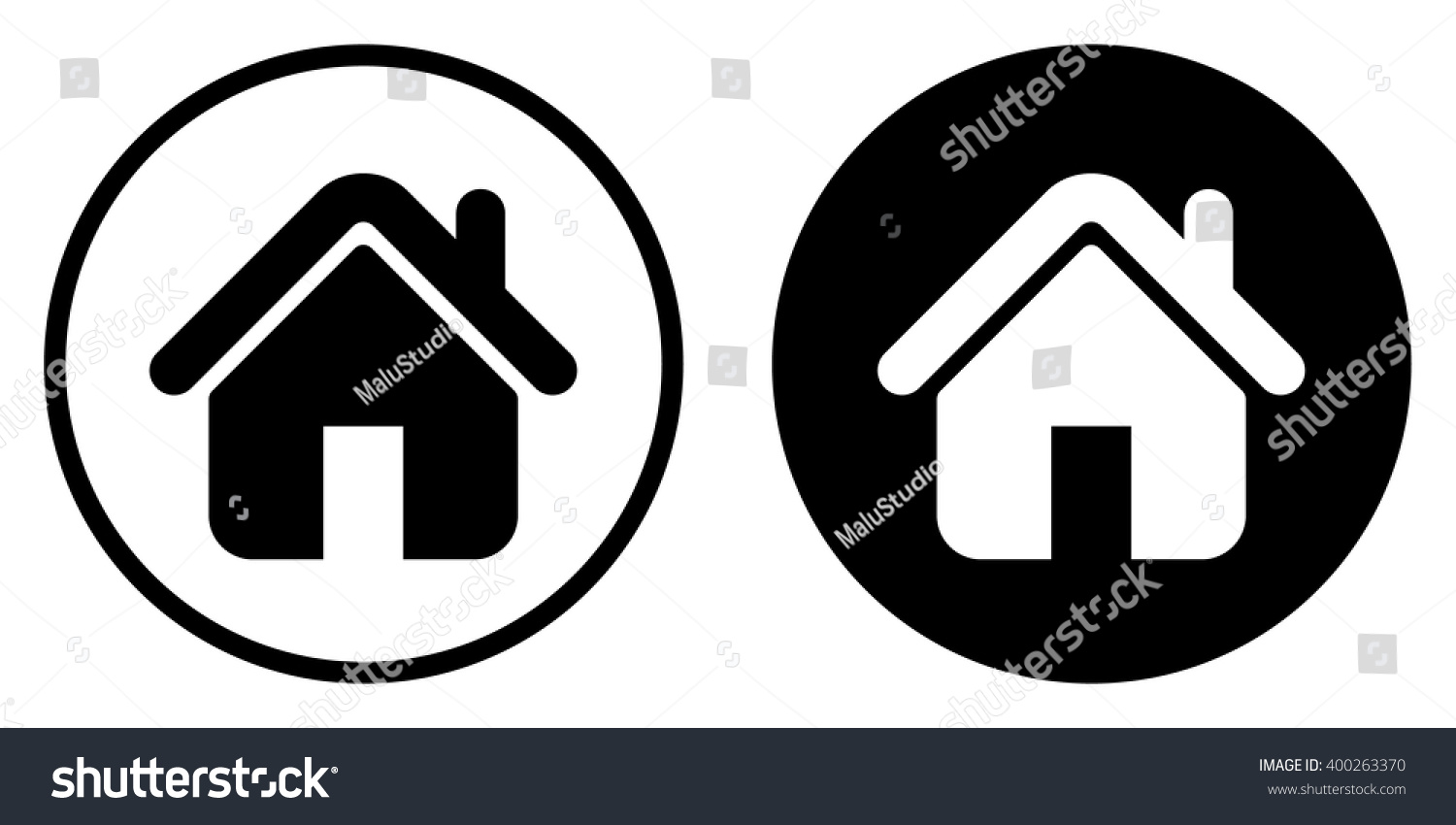House Icon Circle Vector Illustration Stock Vector (Royalty Free ...