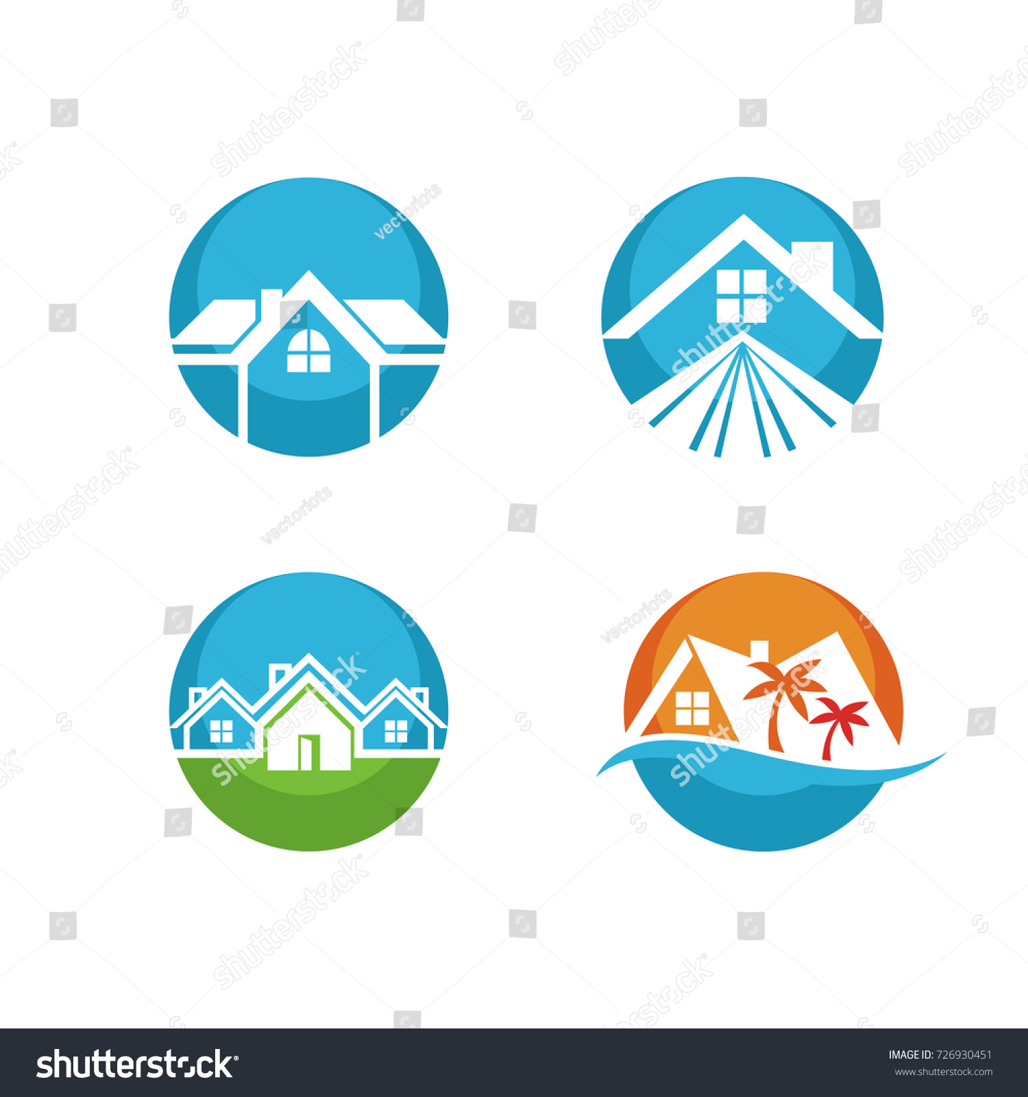 House Icon Logo Design Template Vector Stock Vector (Royalty Free ...