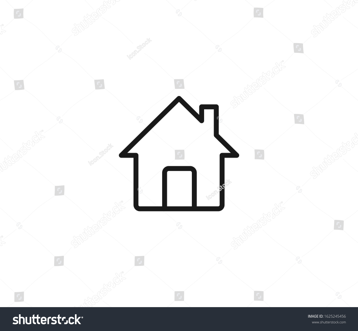 House Icon Symbol Eps 10 Vector Stock Vector (Royalty Free) 1625245456 ...