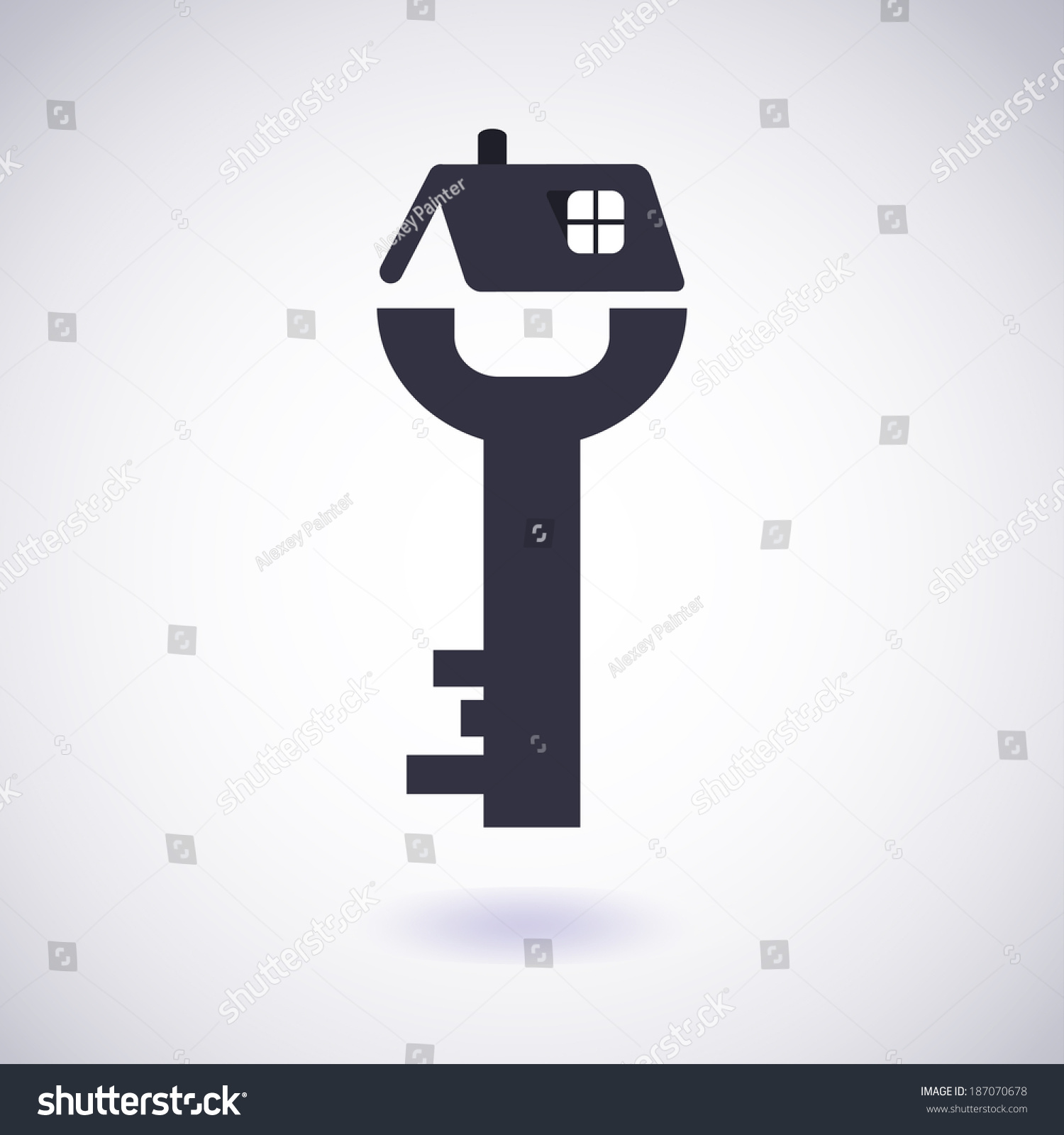House Key Icon Vector Eps10 Stock Vector 187070678 - Shutterstock